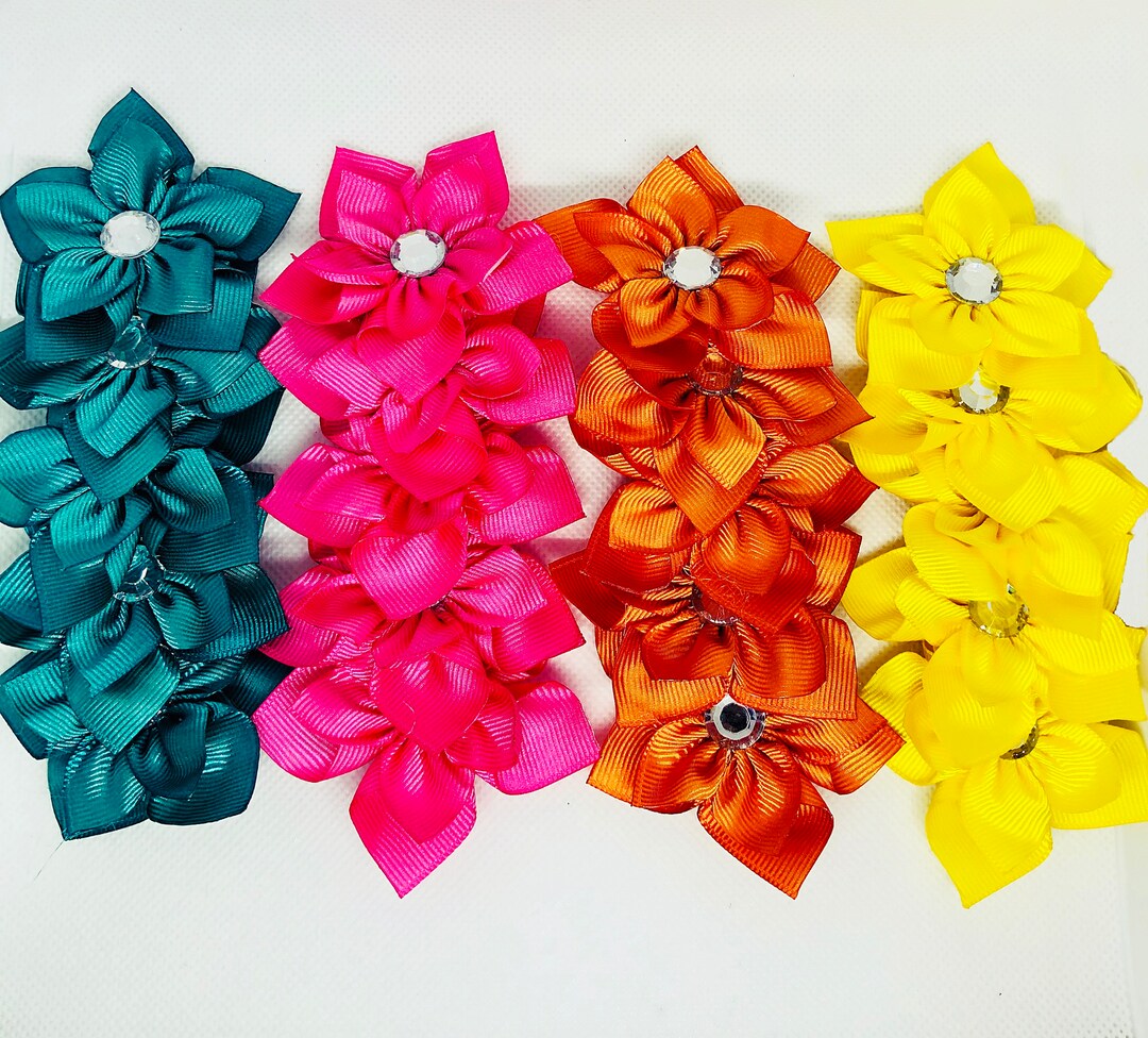 Flower Dog Bows - Etsy
