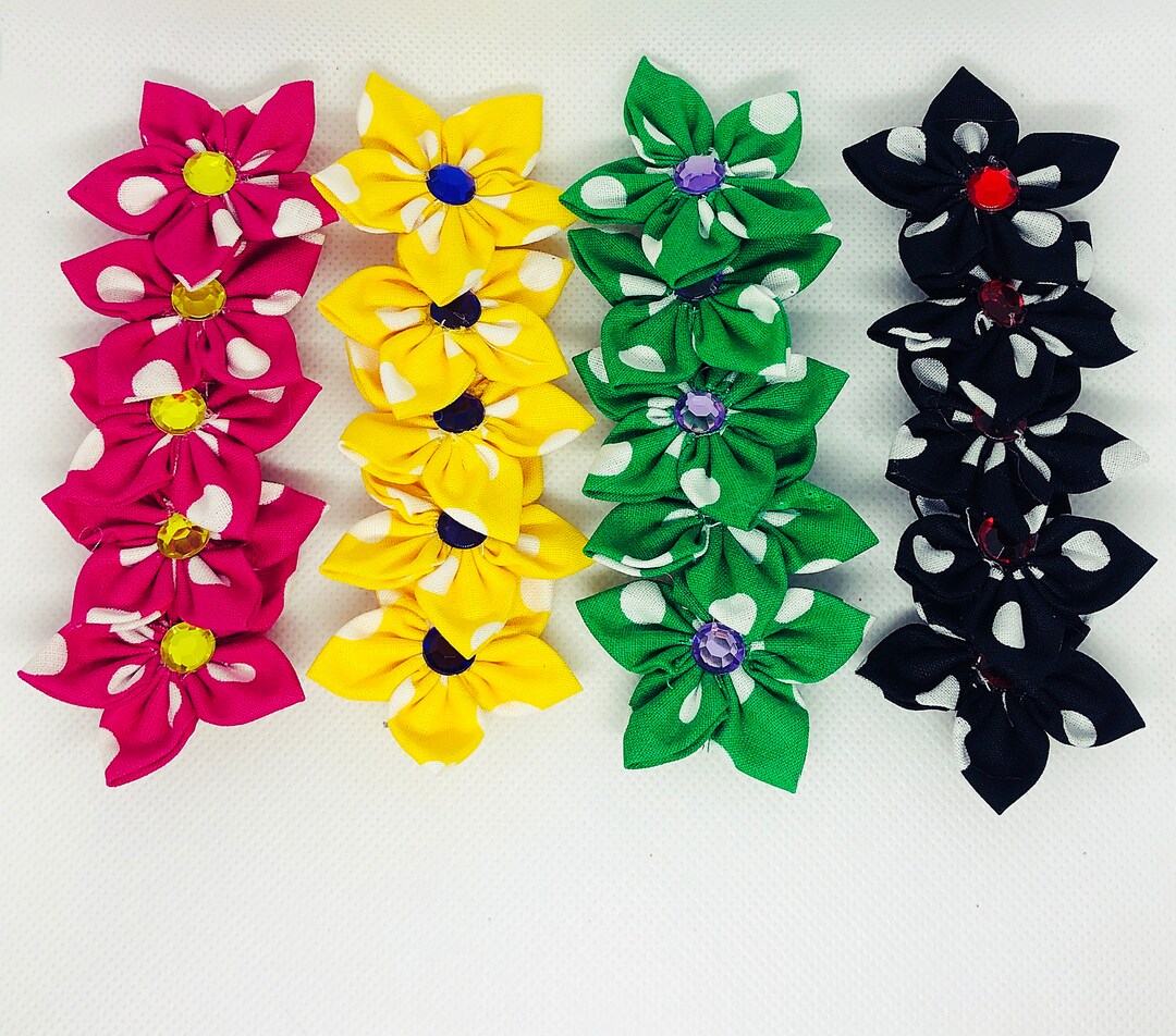 Flower Dog Bows - Etsy
