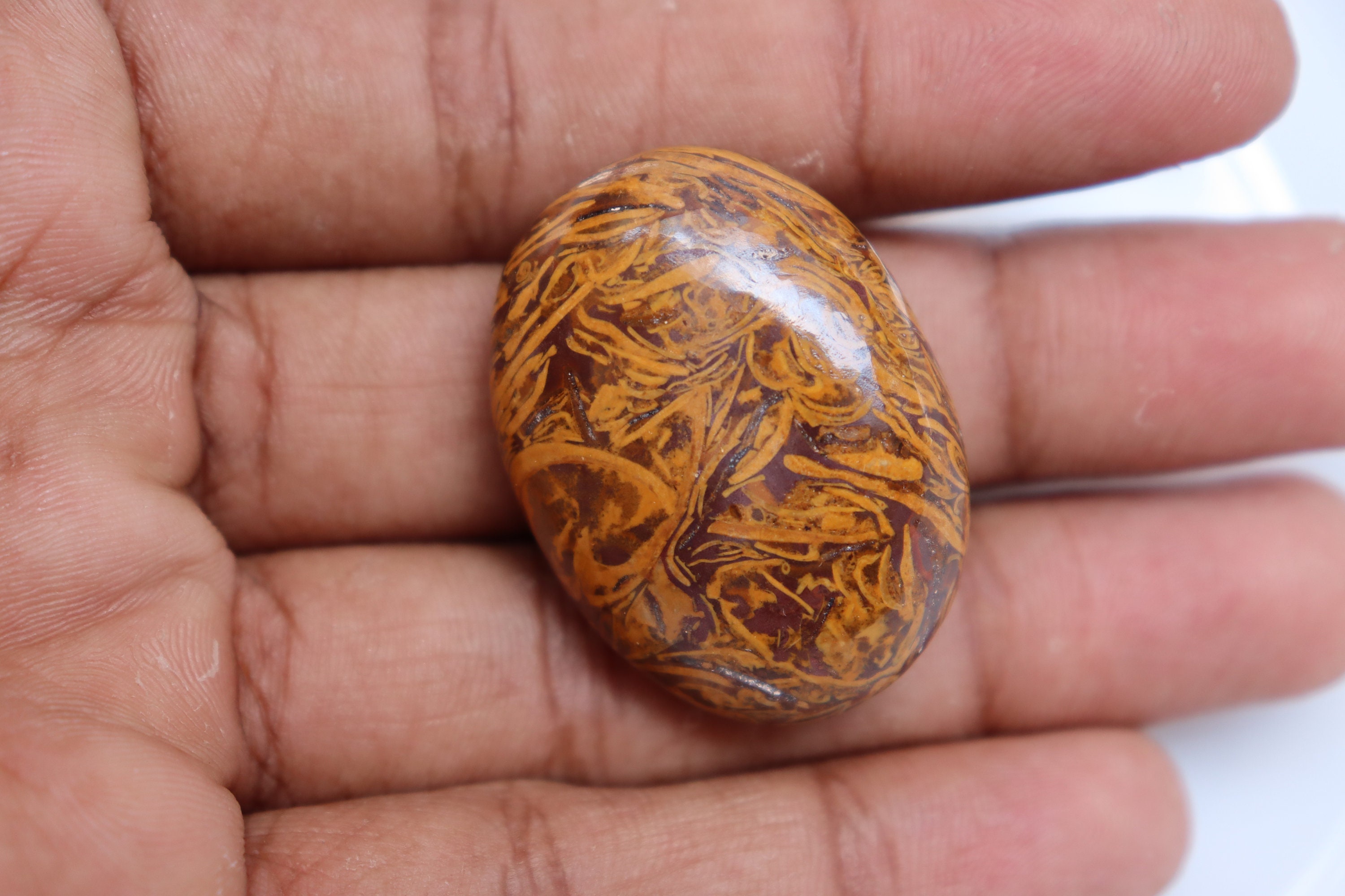 Calligraphy Stone Miriam Stone, Elephant Stone, Palm Stone, Stress ...