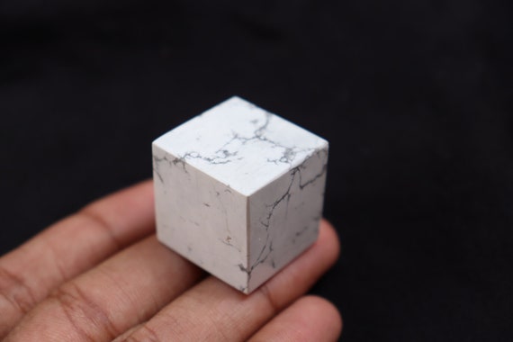 Natural Howlite Cube Crystal White Howlite Cube Stone Cube | Etsy