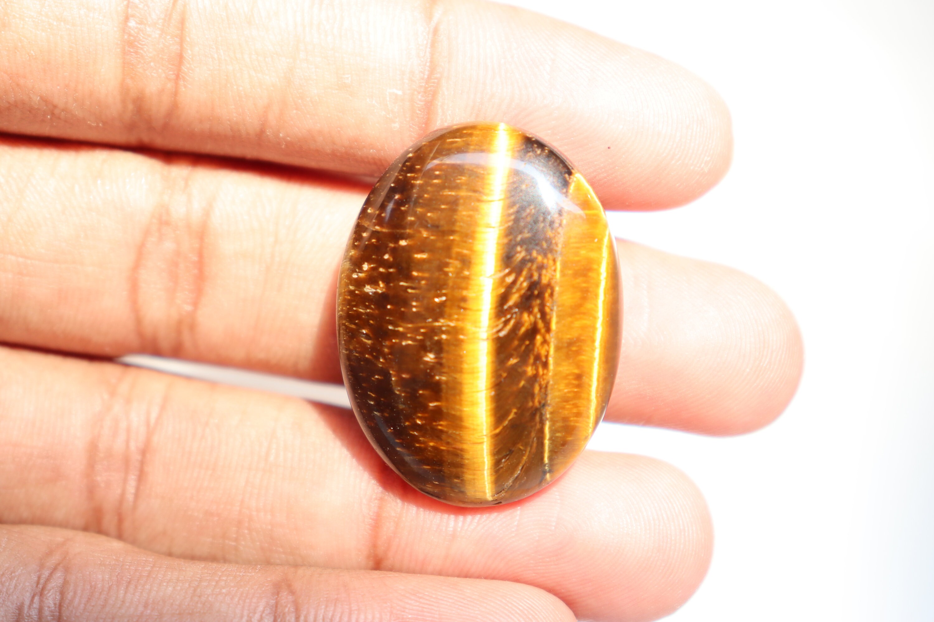Natural Tiger Eye Palm Stone for Reiki and Chakra Healing - Etsy