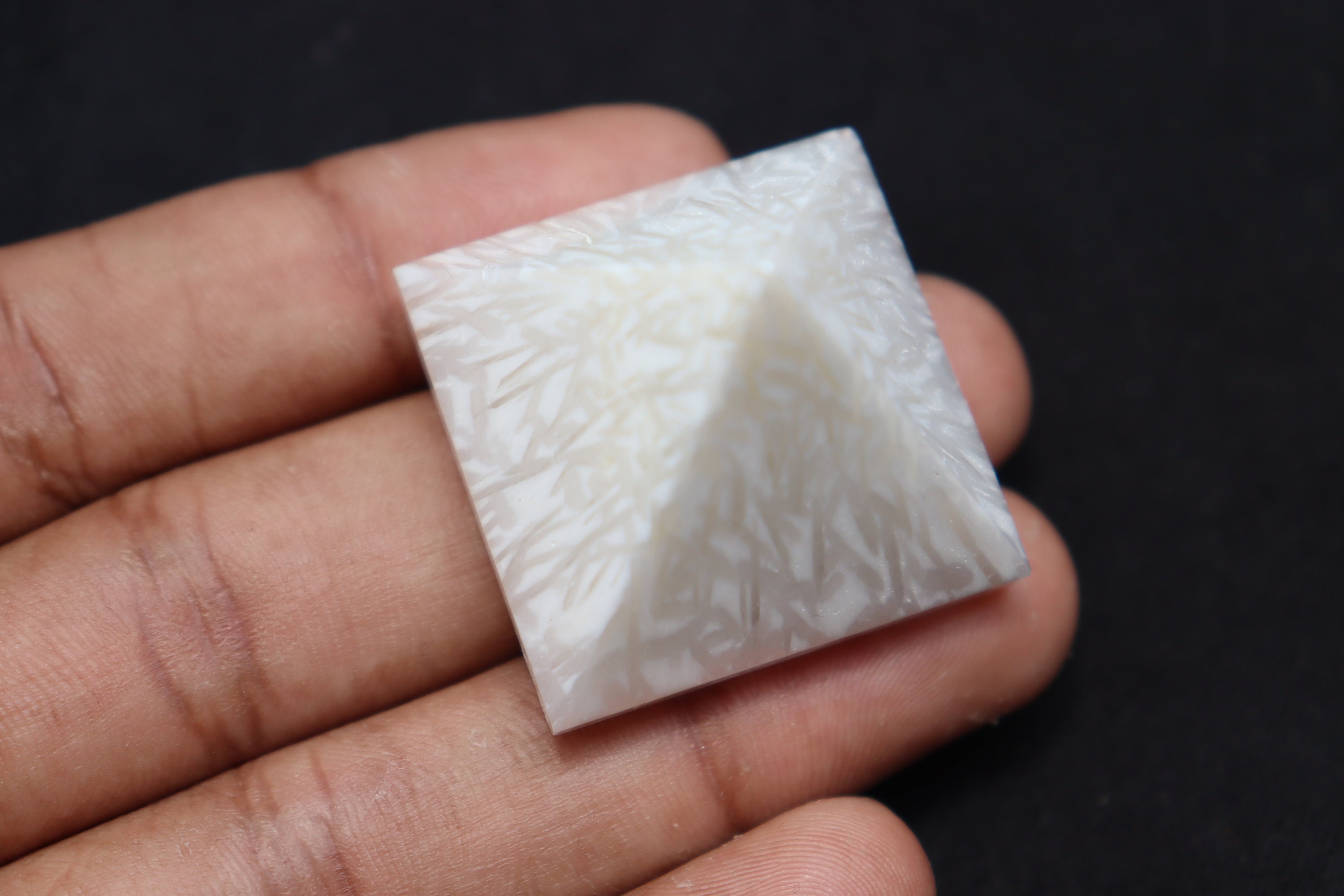 A Scolecite Pyramid Crystal Pyramid Crystal Grid and - Etsy