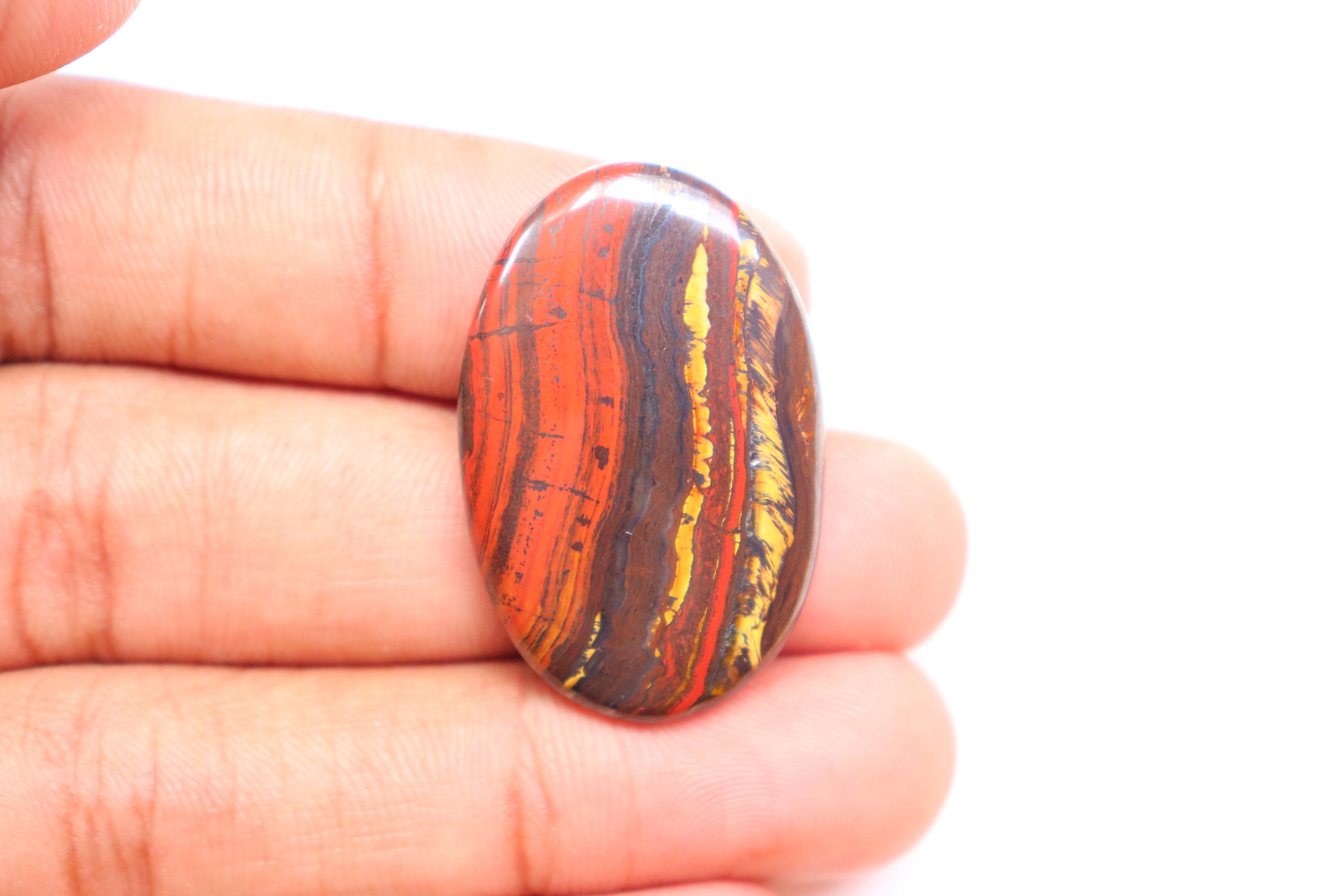 Iron Tiger Eye Cabochon Iron Tiger Eye Gemstone Iron Tiger - Etsy