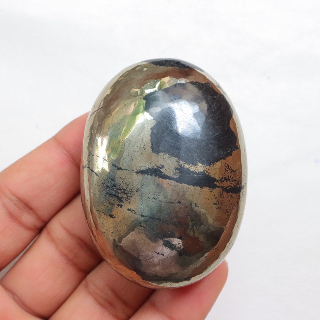 Beautiful Apache Gold Palmstone, Natural Apache Gold Stone, Chakra Balance Palm Stone, Polished ...