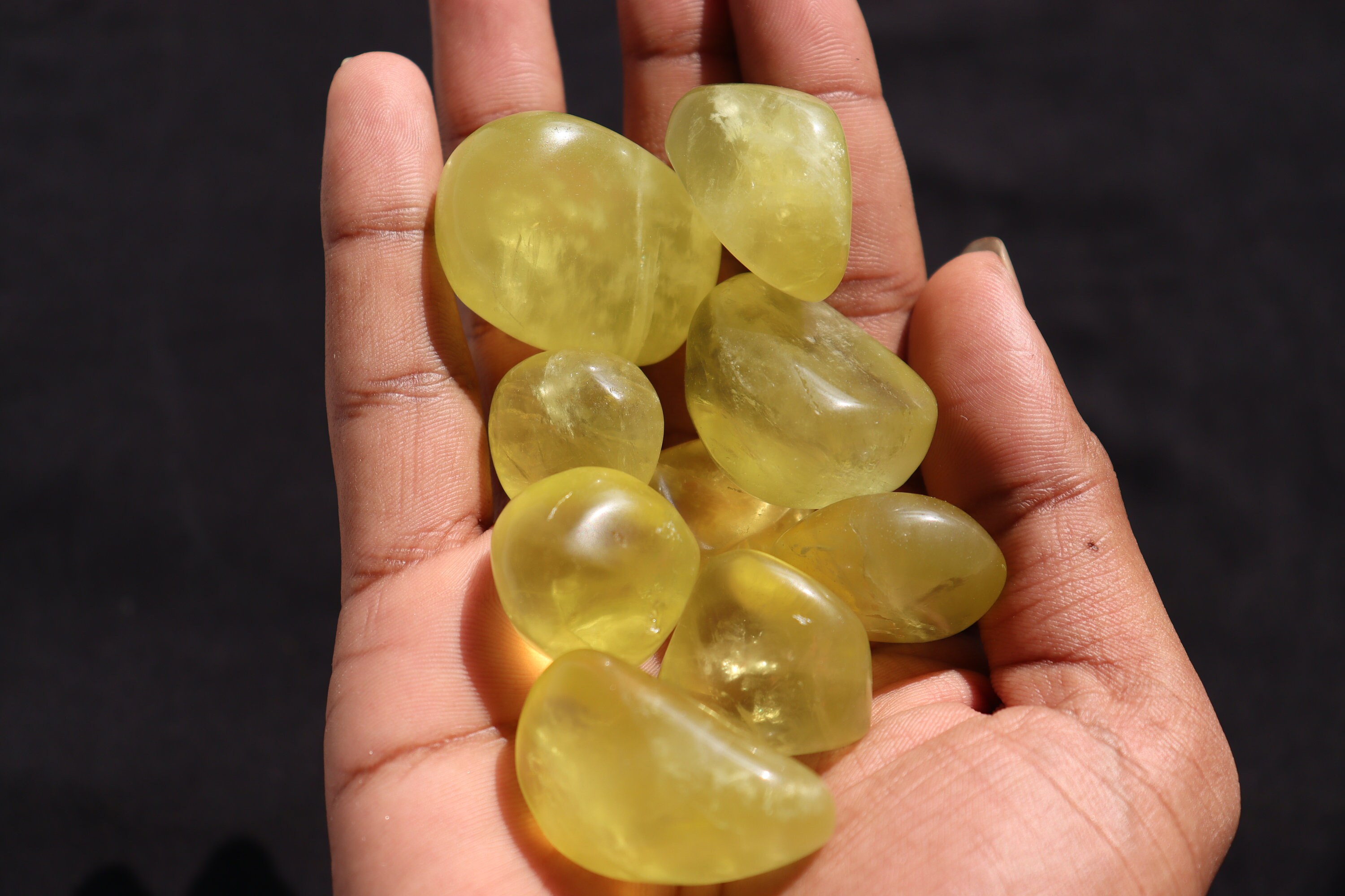 Lemon Quartz Crystal Tumbled Stones Healing Crystals and | Etsy