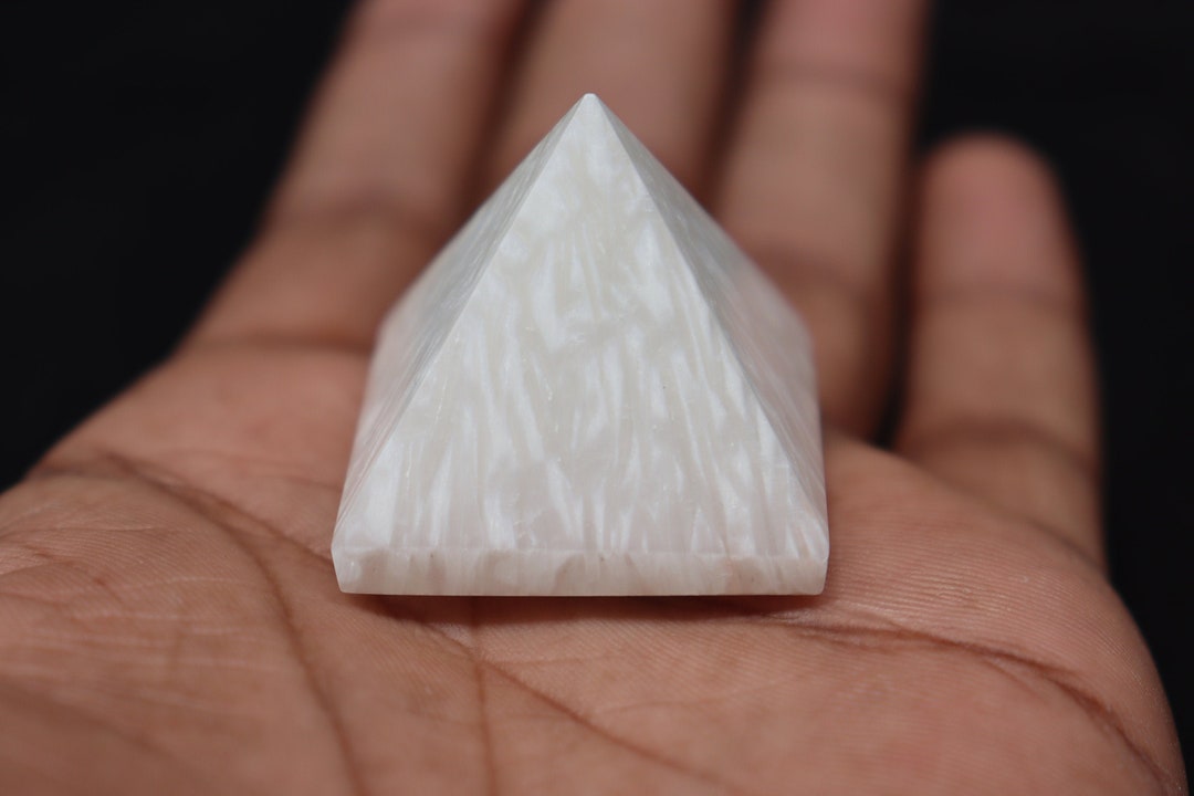 A+ Scolecite Pyramid - Crystal Pyramid, Crystal Grid and Chakra ...