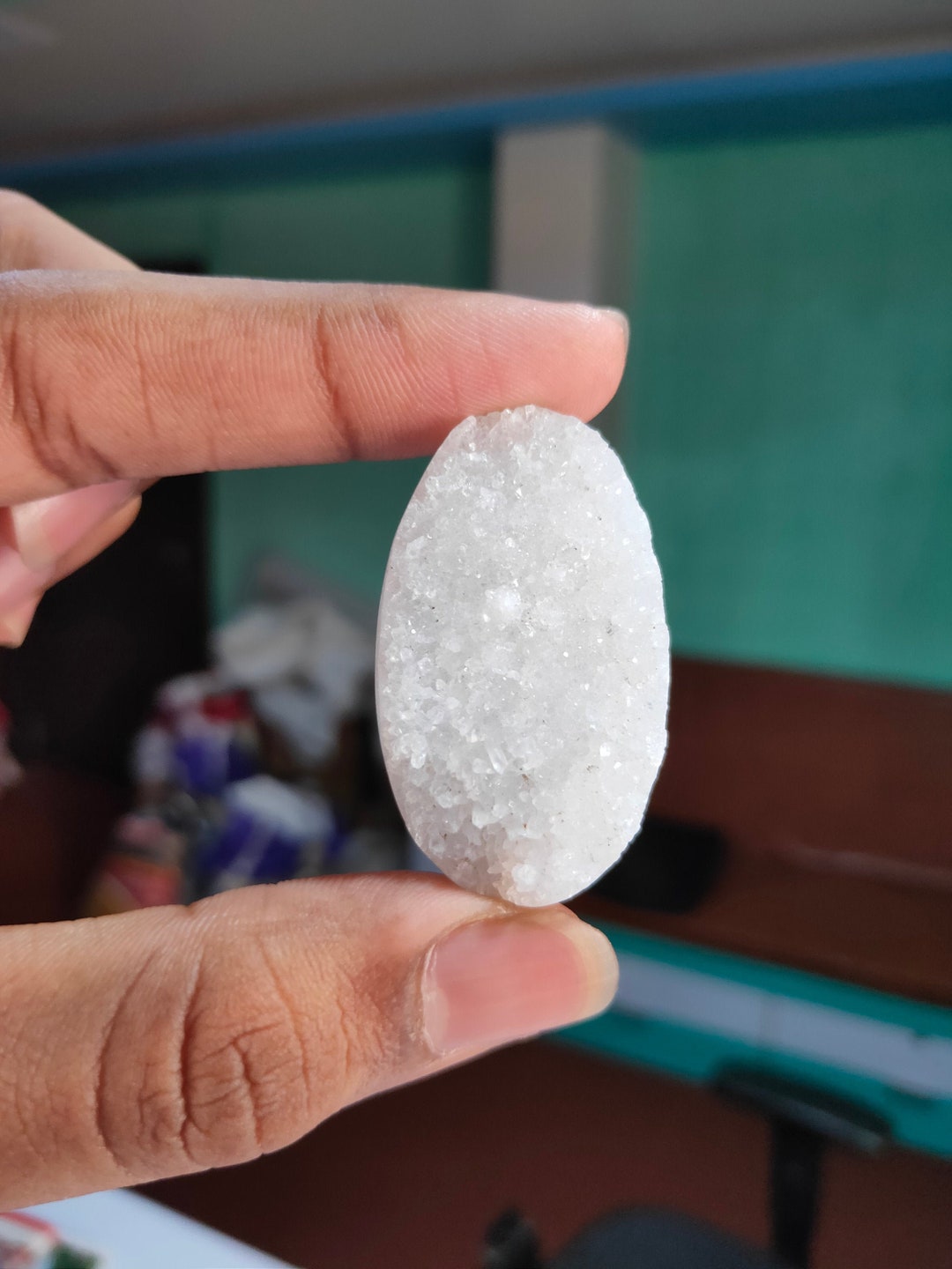 Natural White Druzy Gemstone, White Druzy Loose Gemstone Amazing ...