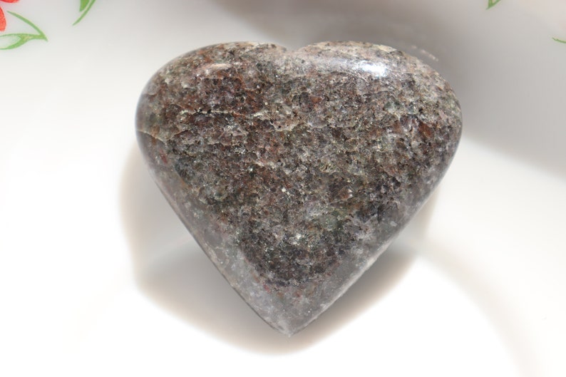 Iolite Heart Stone Also Known as Water Sapphire Shamanic | Etsy