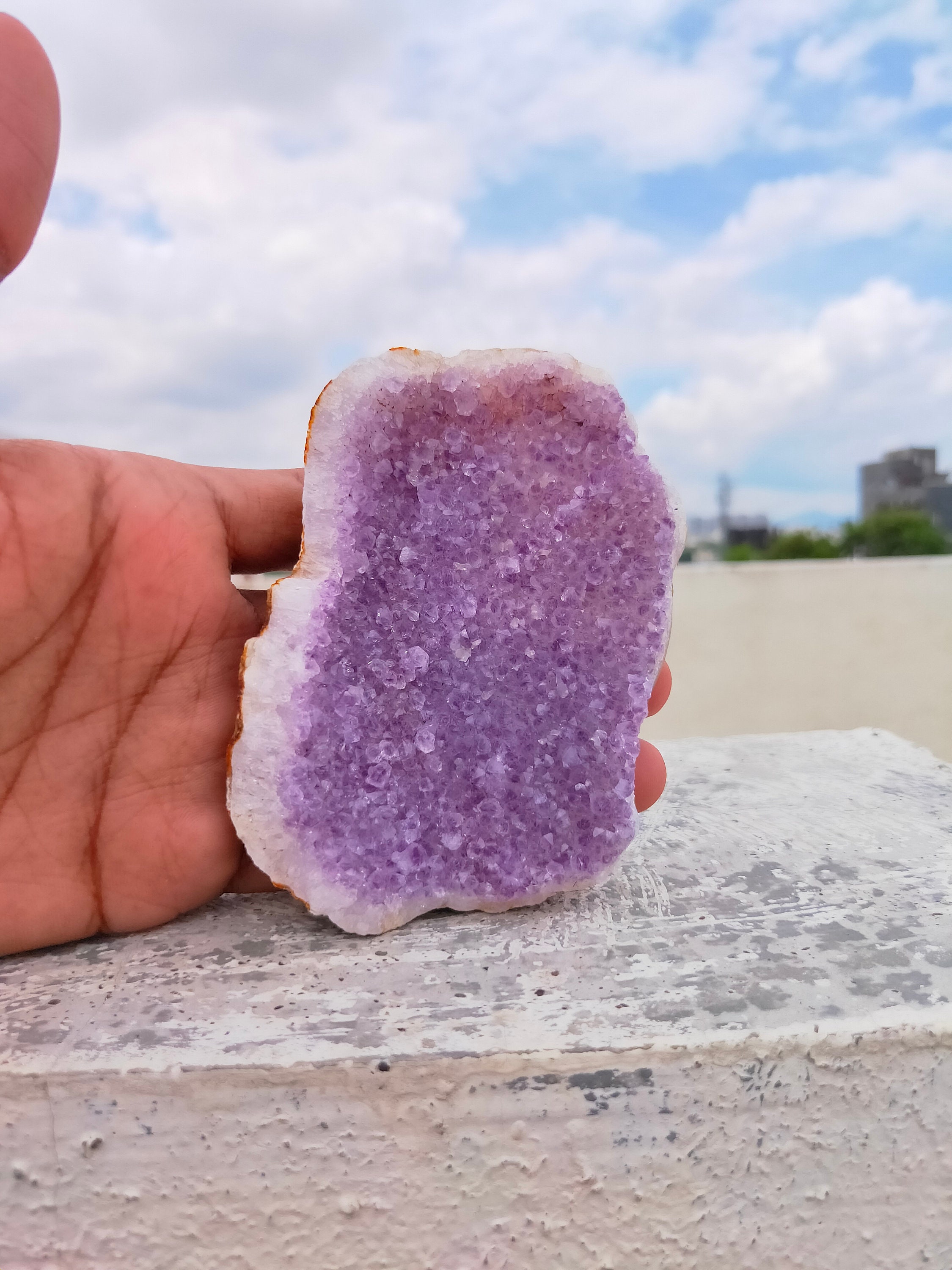 100% Natural Rare Raw Amethyst Indian Amethyst Geode | Etsy