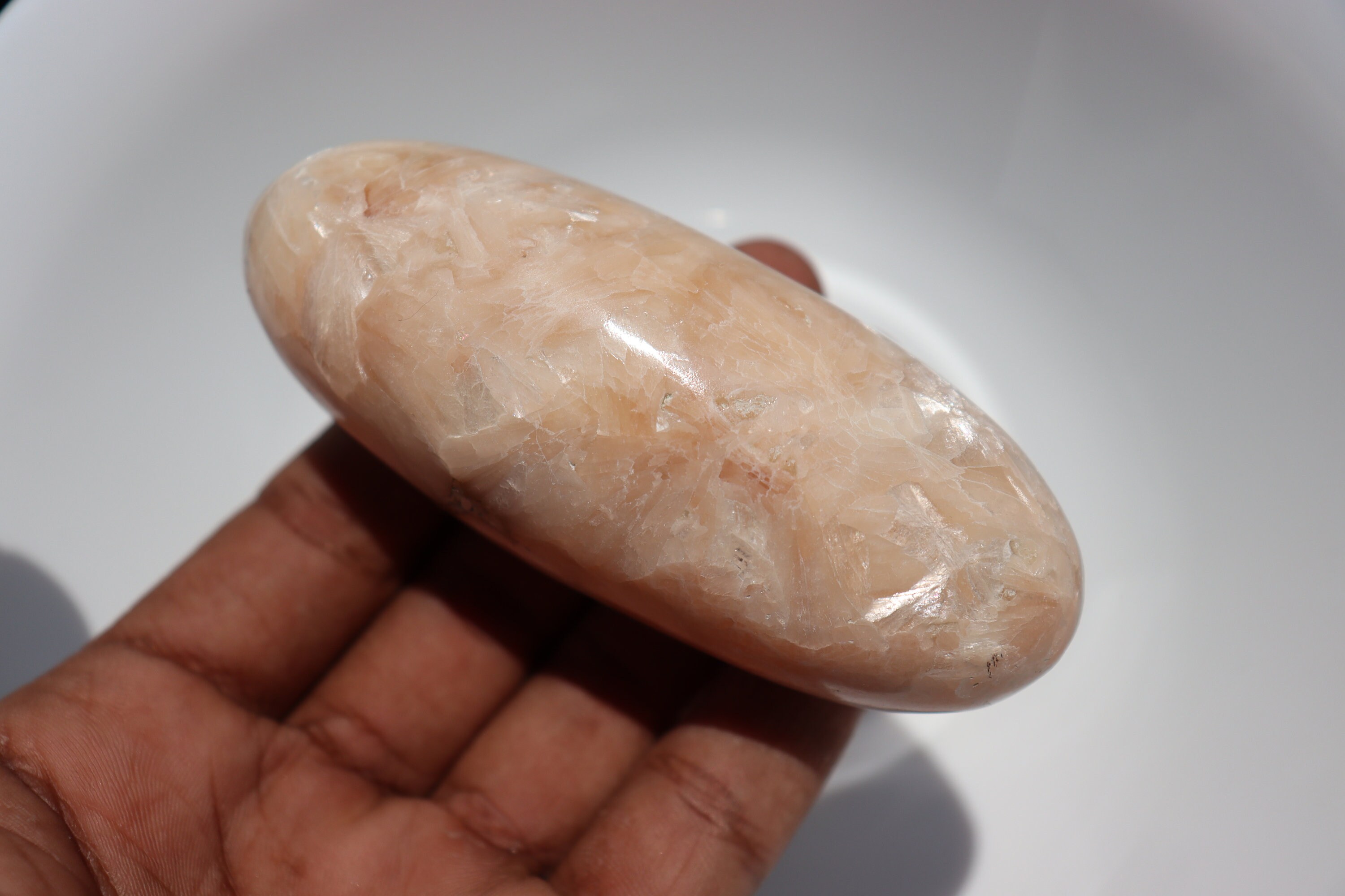 Peach Stilbite Shiva Lingam the Stone With Lots of Healing - Etsy