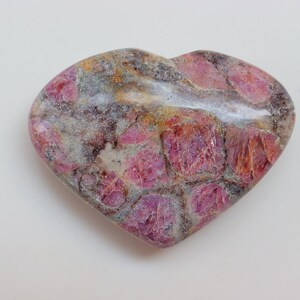 RUBY in Matrix Heartstone, Natural RUBY in Matrix Heart, Self Care ...