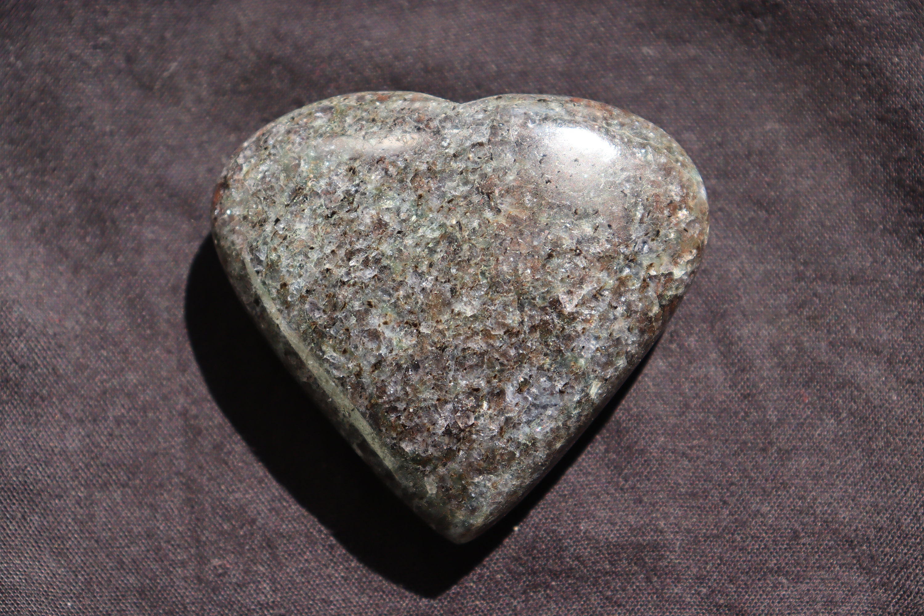 Iolite Heart Stone Also Known as Water Sapphire Shamanic | Etsy