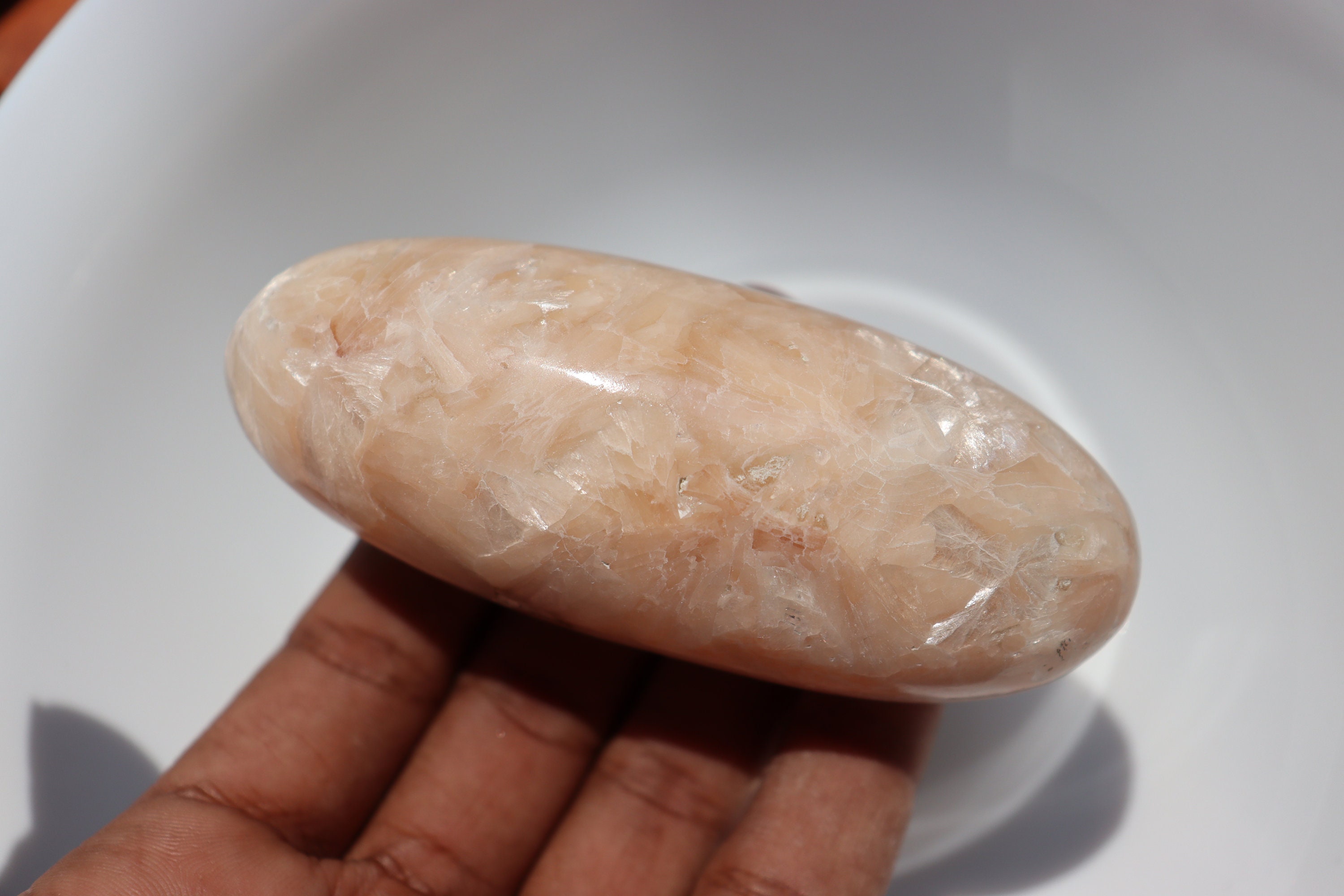 Peach Stilbite Shiva Lingam the Stone With Lots of Healing - Etsy