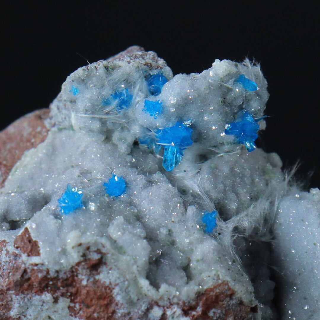 Cavansite Flower in Matrix, Cavansite Crystal, Natural Beautiful ...