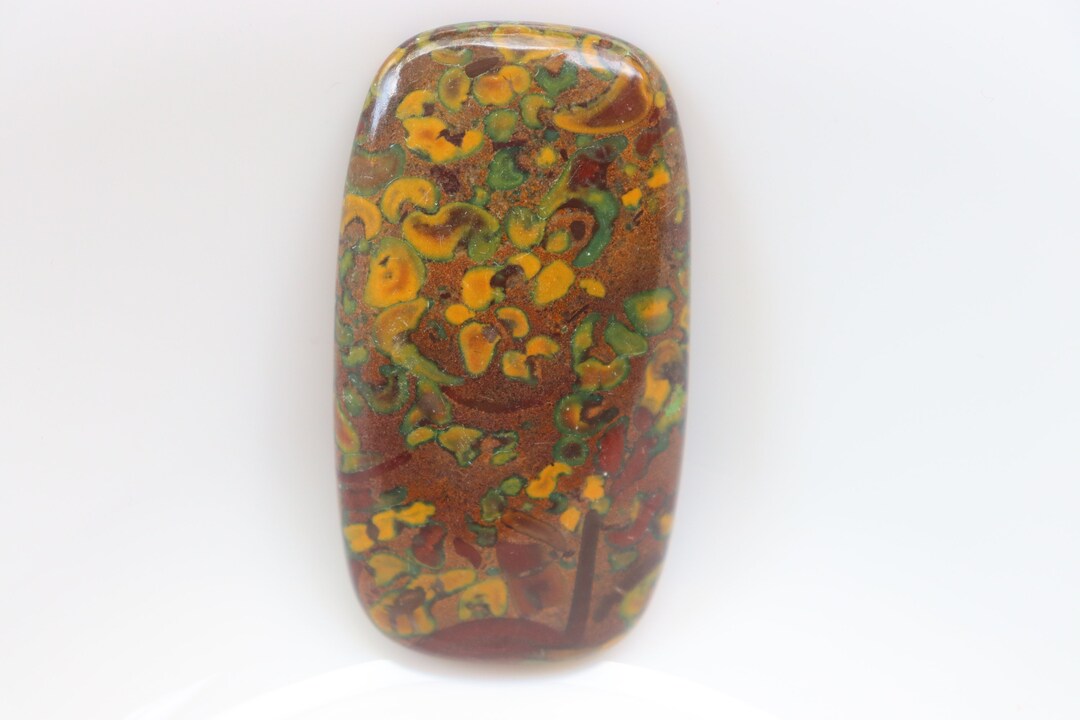 Natürliche Frucht Jaspis Cabochon, Edelstein, Heilstein, Cabochon ...