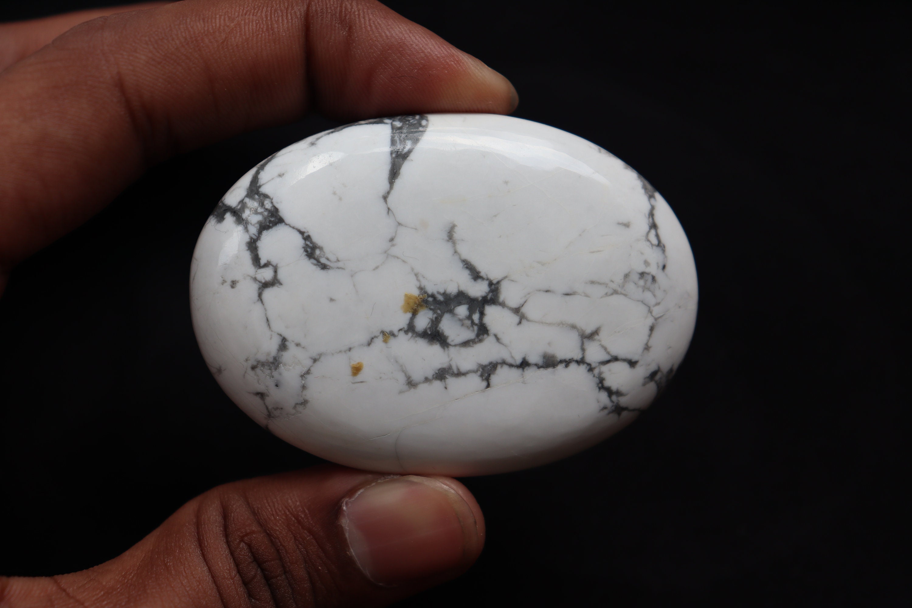 Natural Howlite crystal White Howlite Stone Tumbled Stone | Etsy