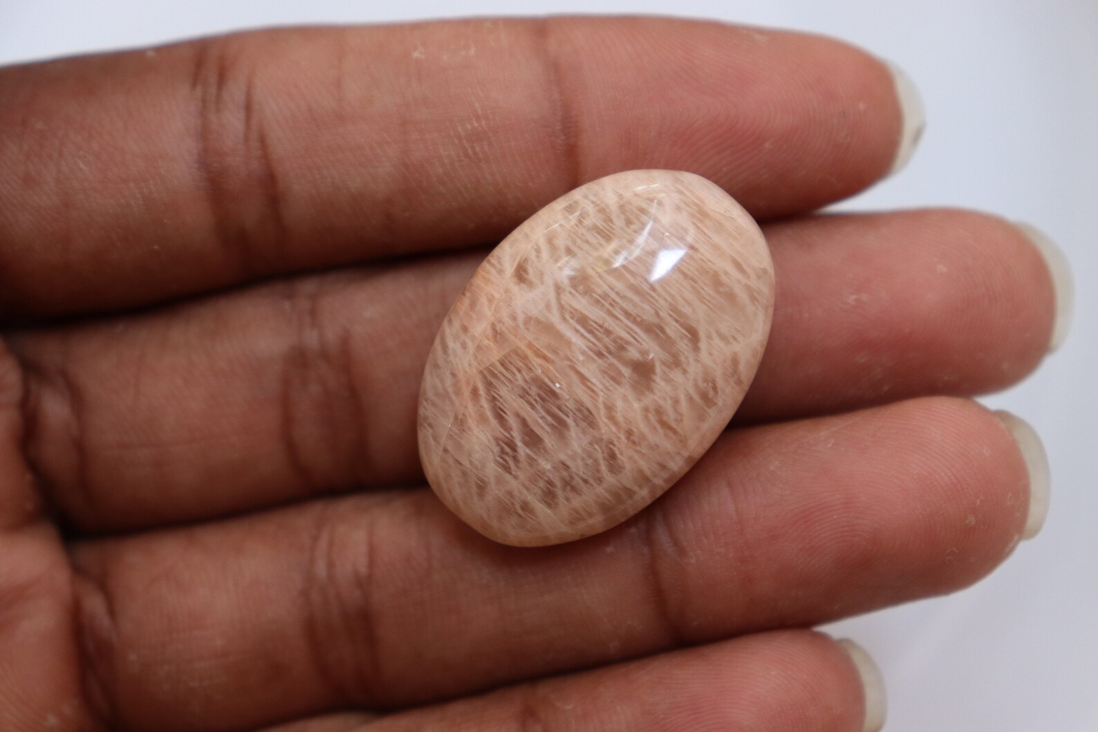 Rare Pink Amazonite Palm Stone - Pink Amazonite Polished Stone ...