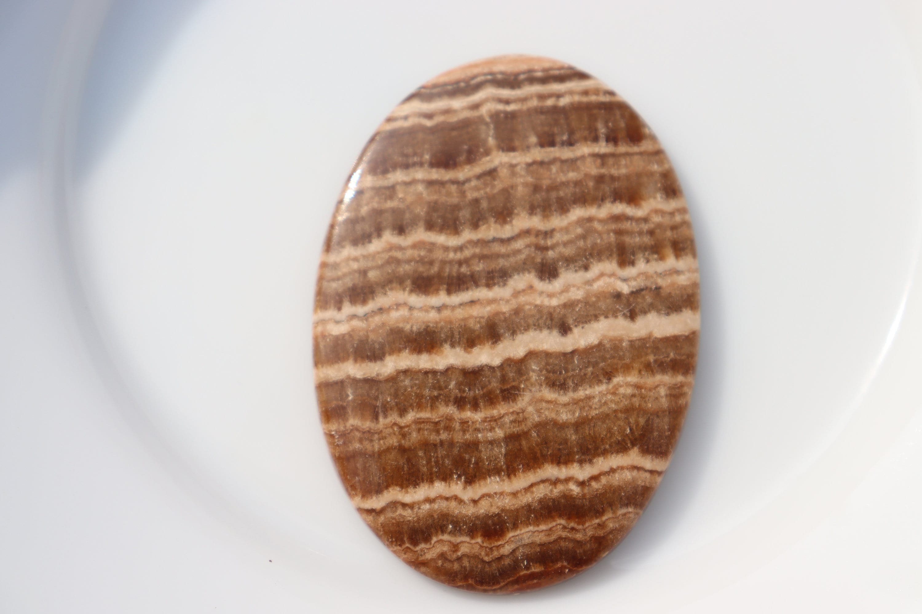 Natural Yellow banded aragonite cabochon stone. healing stone | Etsy