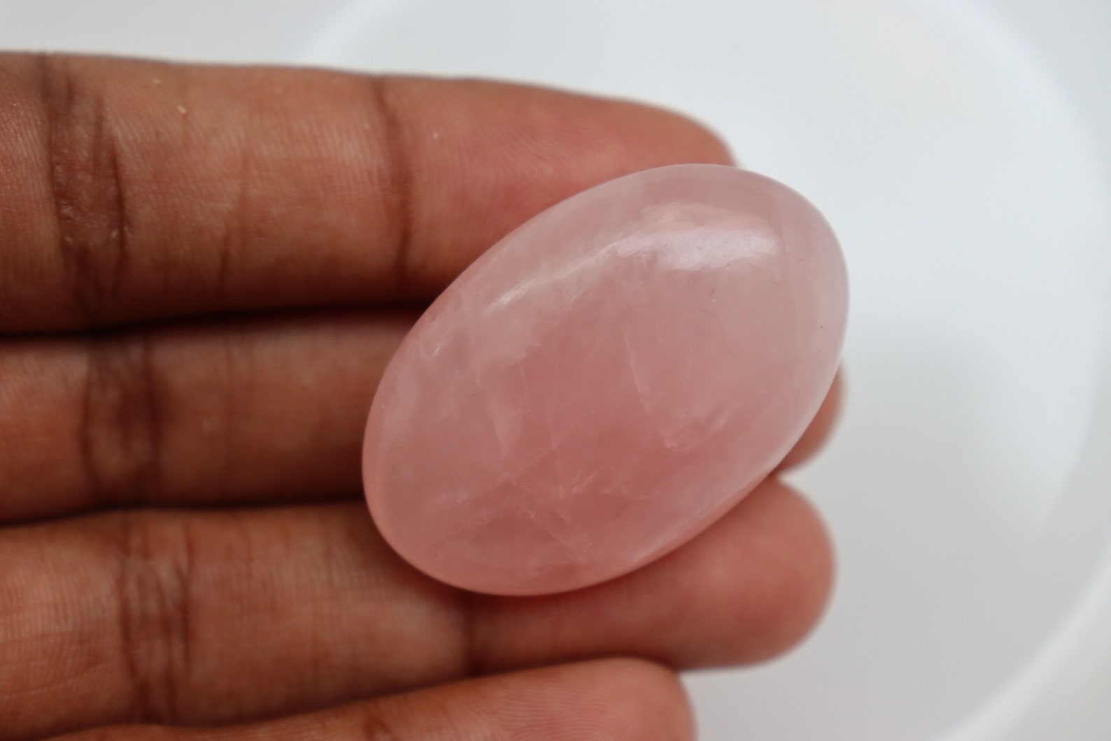 Rose Quartz Palm Stone Palm Stones Crystal Palm Gemstone - Etsy