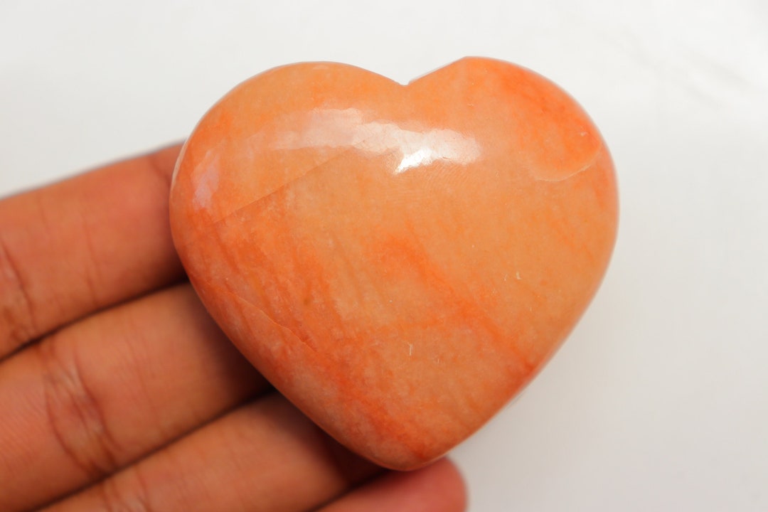 Pink Amazonite Heart Stone, Pink Amazonite Polished Stone, Amazonite ...