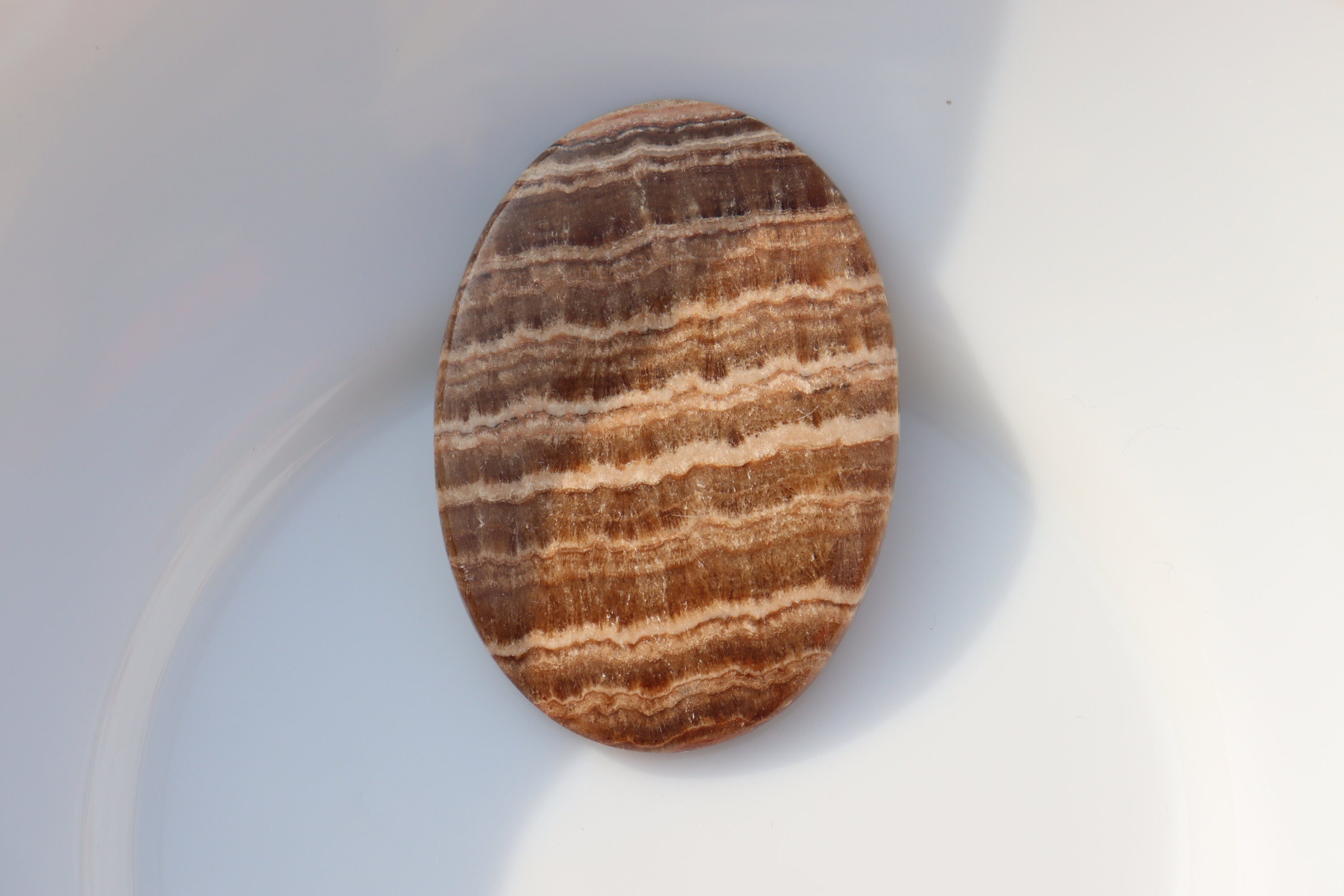 Natural Yellow banded aragonite cabochon stone. healing stone | Etsy