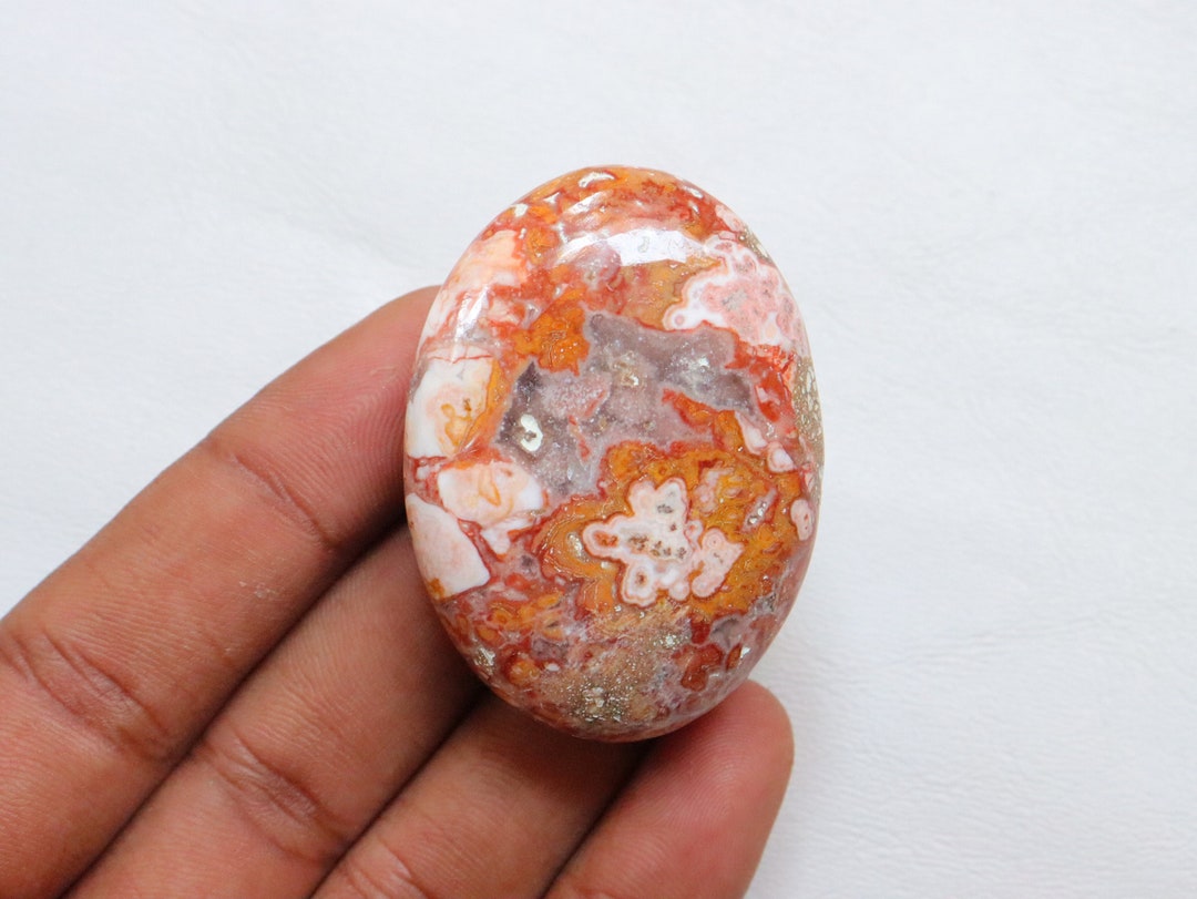 Rosetta Jasper Palm Stone, Natural Rosetta Jasper Stone, Meditation ...