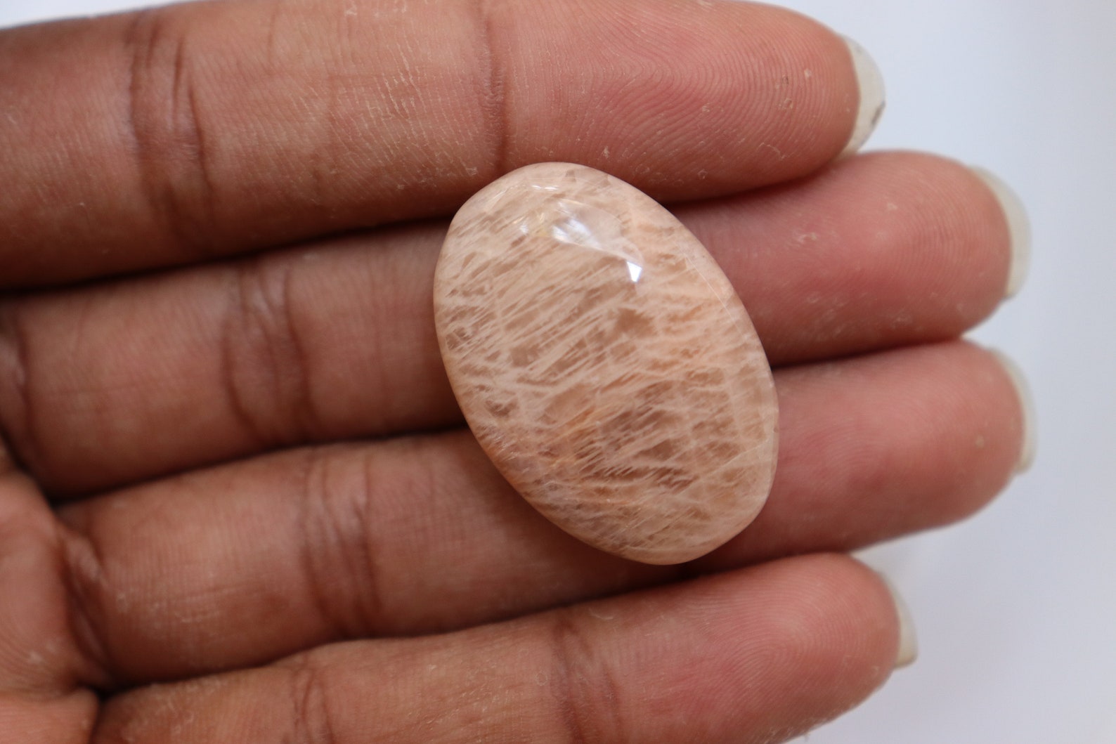 Rare Pink Amazonite Palm Stone - Pink Amazonite Polished Stone ...