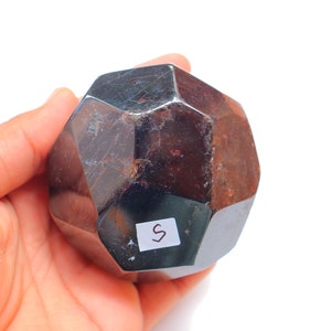 XXL 1.45lb Garnet Dodecahedron, High Polished, Self Standing, Deeply ...