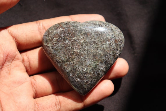 Iolite Heart Stone Also Known as Water Sapphire Shamanic | Etsy