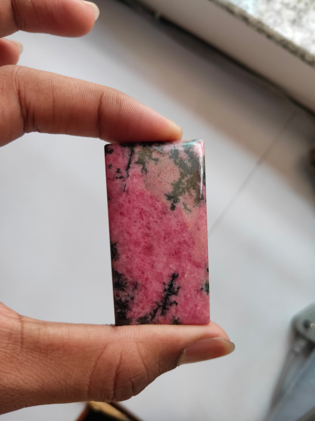 Top-quality Rhodonite Natural Rhodonite Cabochon Gemstone and Cabochon ...