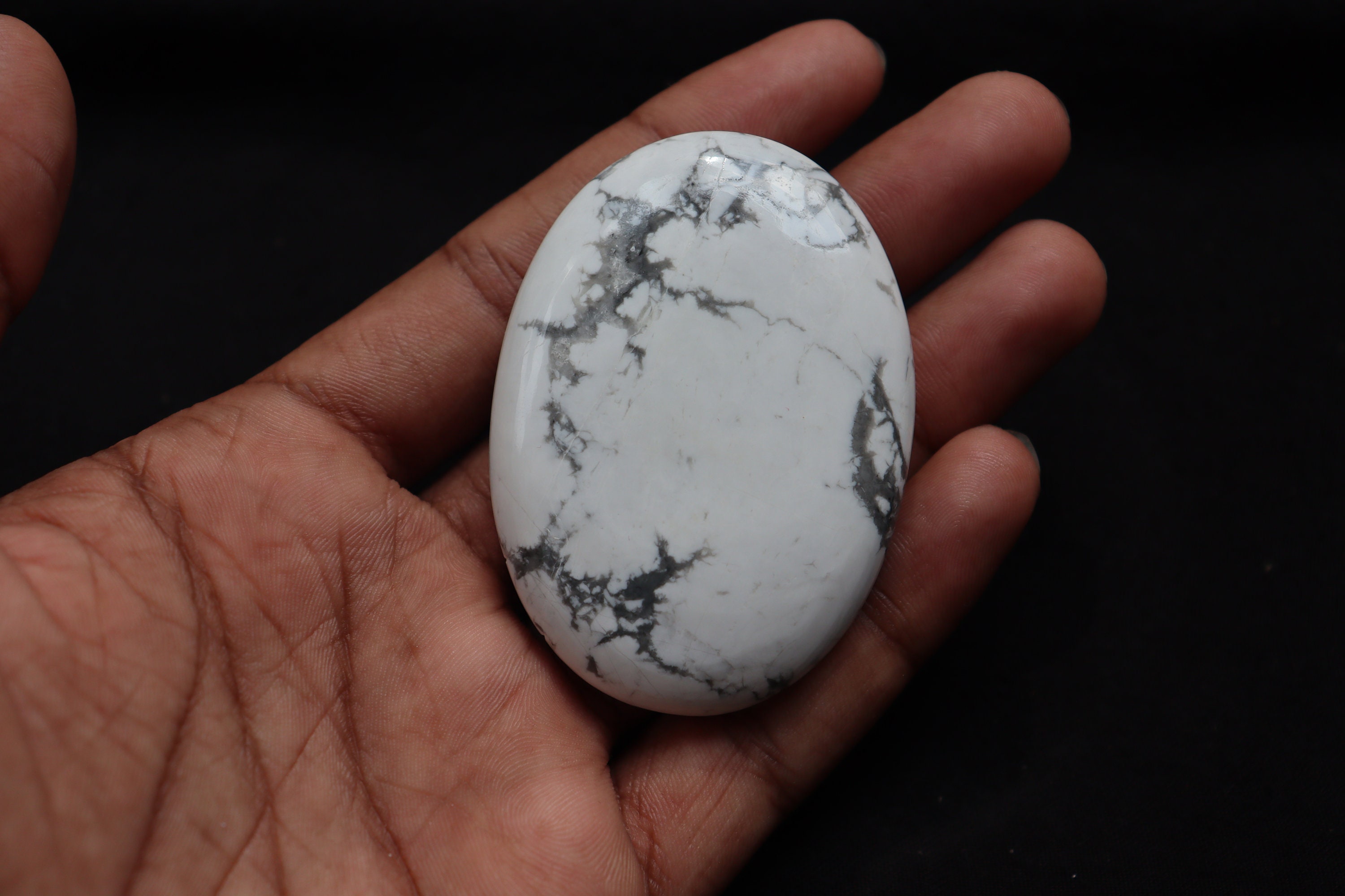 Natural Howlite crystal White Howlite Stone Tumbled Stone | Etsy