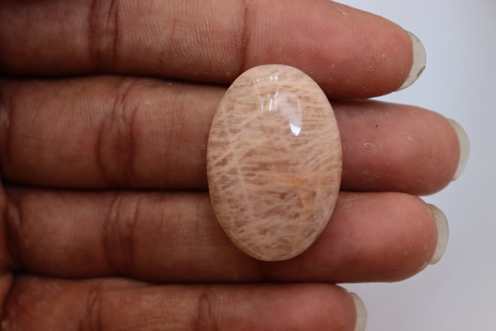 Rare Pink Amazonite Palm Stone - Pink Amazonite Polished Stone ...