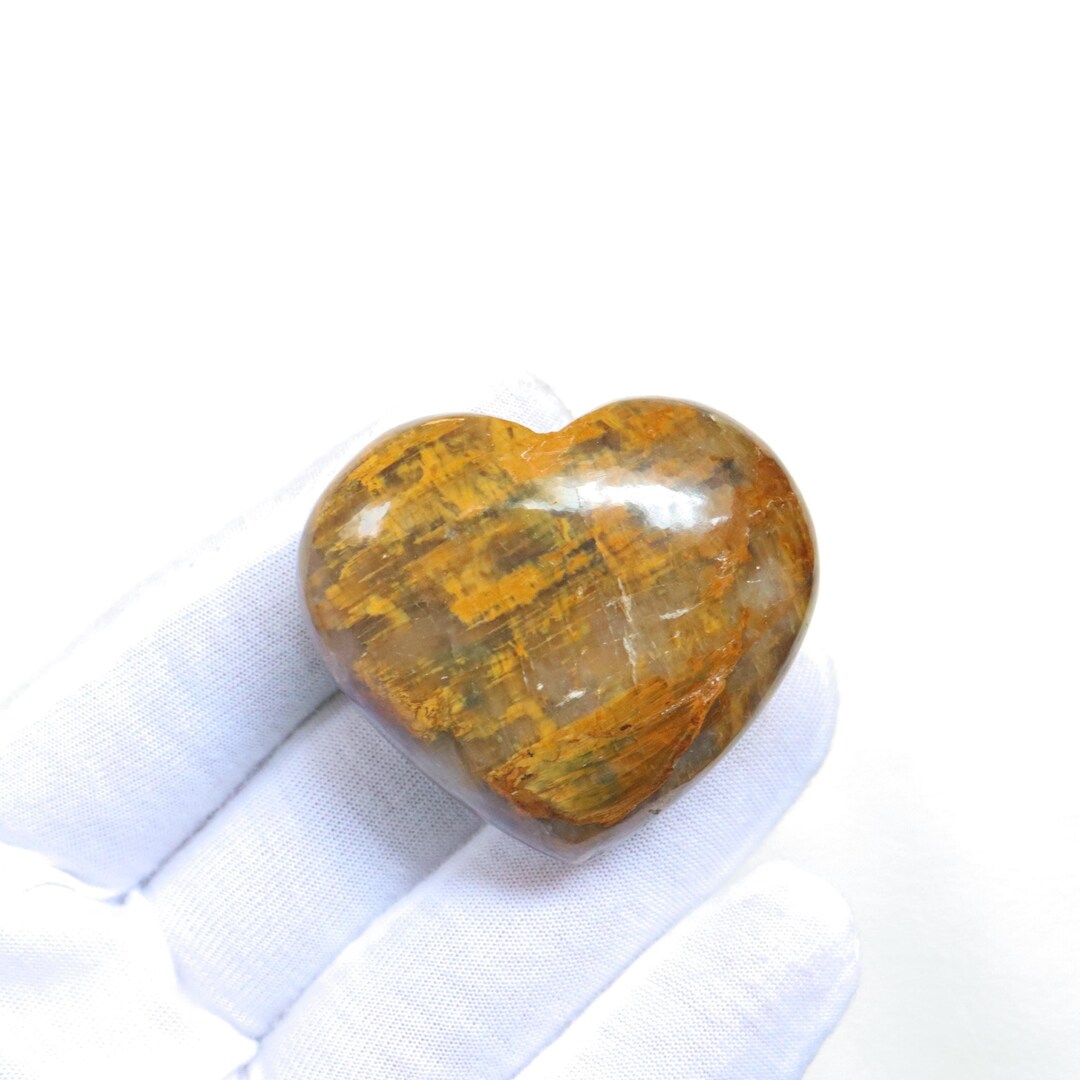 Flashy Nellite Heartstone, Natural Nellite Stone, Polished Nellite ...