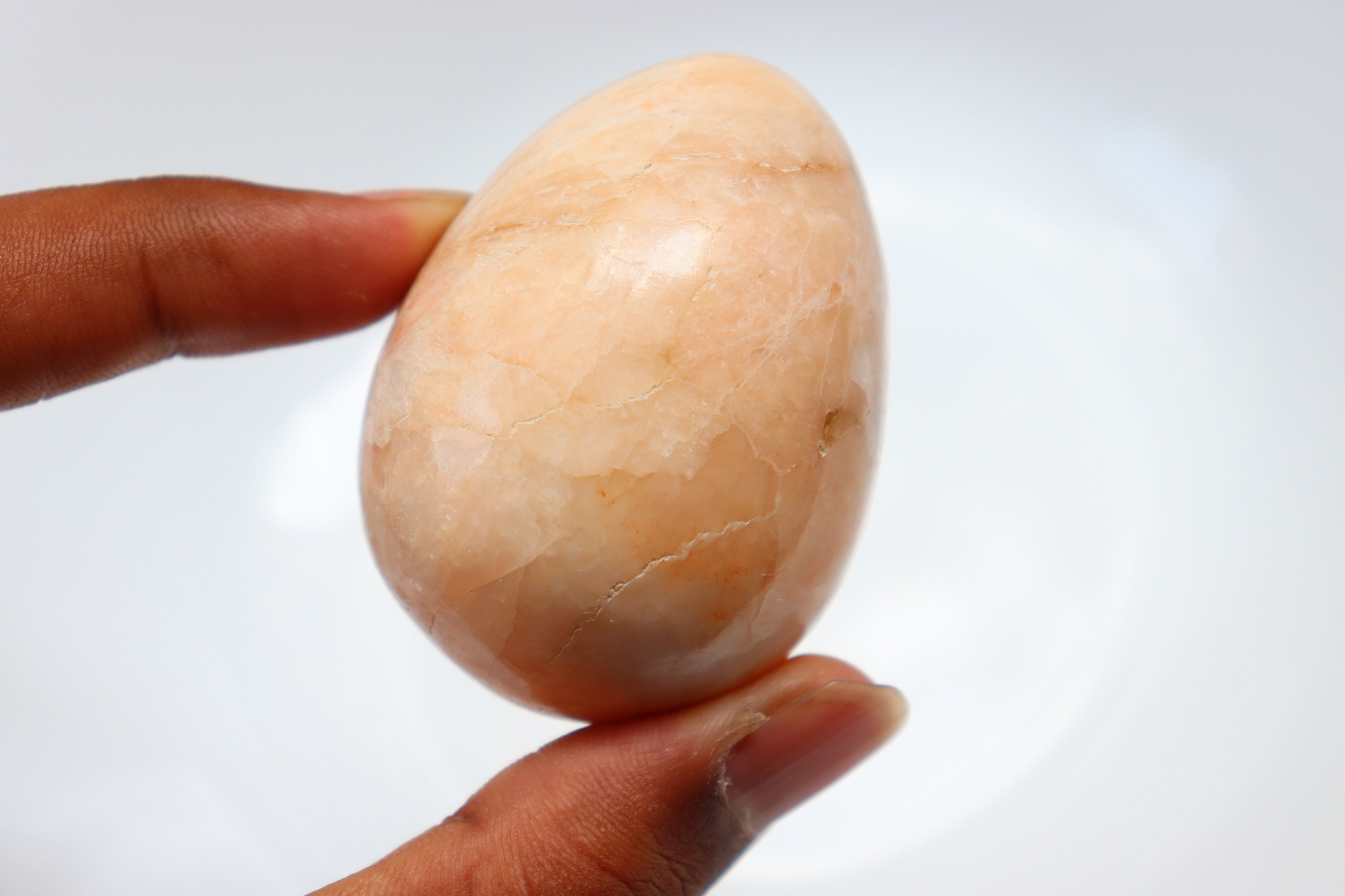 Peach Stilbite Egg the Stone With Lots of Healing Properties - Etsy