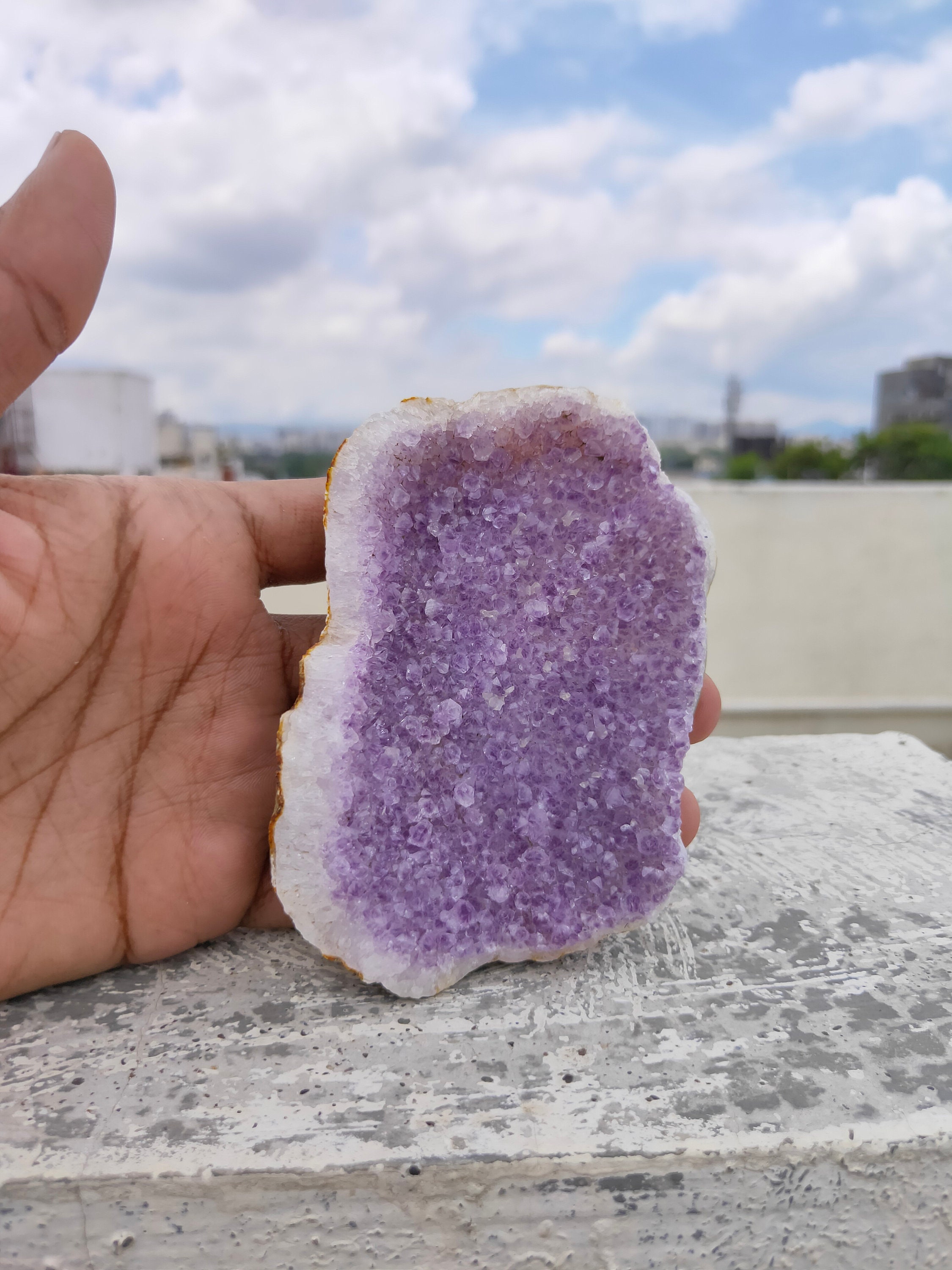 100% Natural Rare Raw Amethyst Indian Amethyst Geode | Etsy