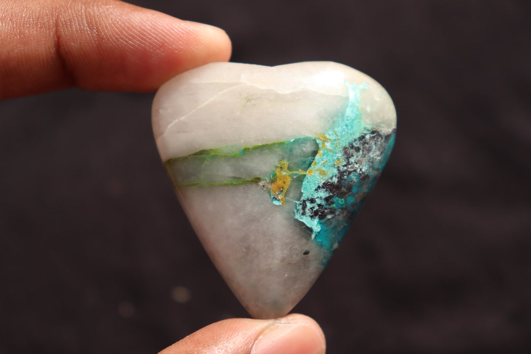 Natural Shattuckite Azurite Palm Stone, Azurite Palm Stone Shattuckite ...