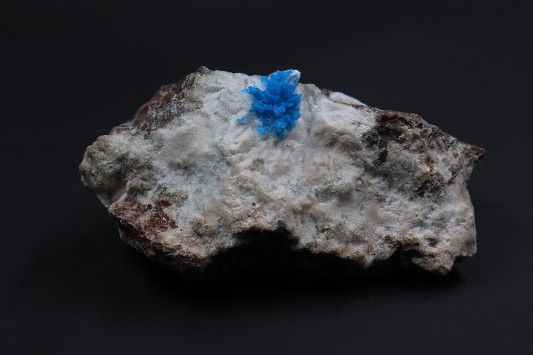 Pentagonite With Stilbite, Cavansite Crystal, Natural Beautiful ...