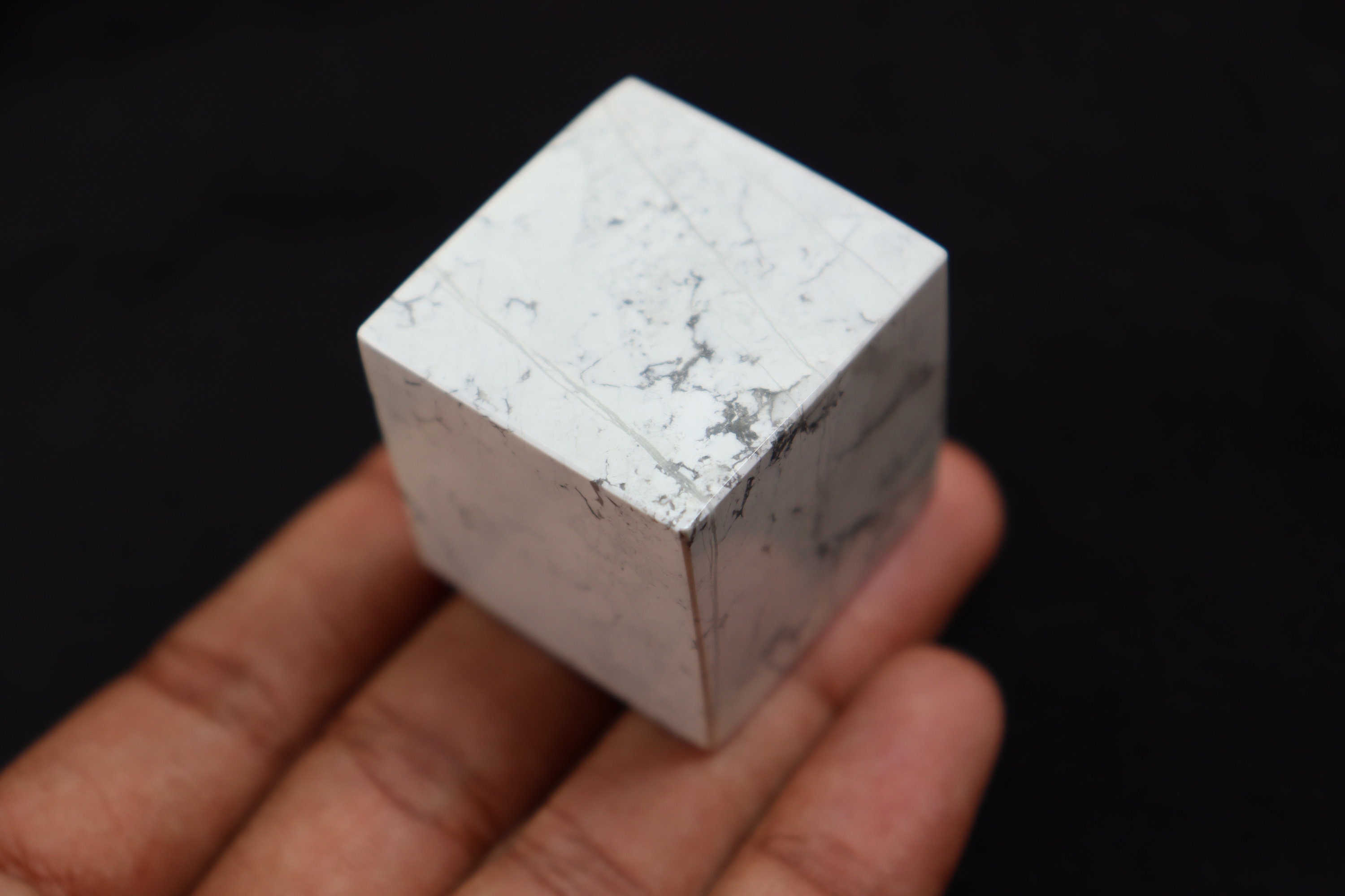 Natural Howlite Cube Crystal White Howlite Cube Stone Cube - Etsy UK