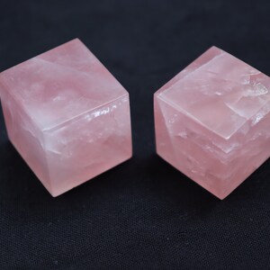 A+ Rose Quartz Cube Stone | Cube Stones | Healing Stone | Cube Stone ...