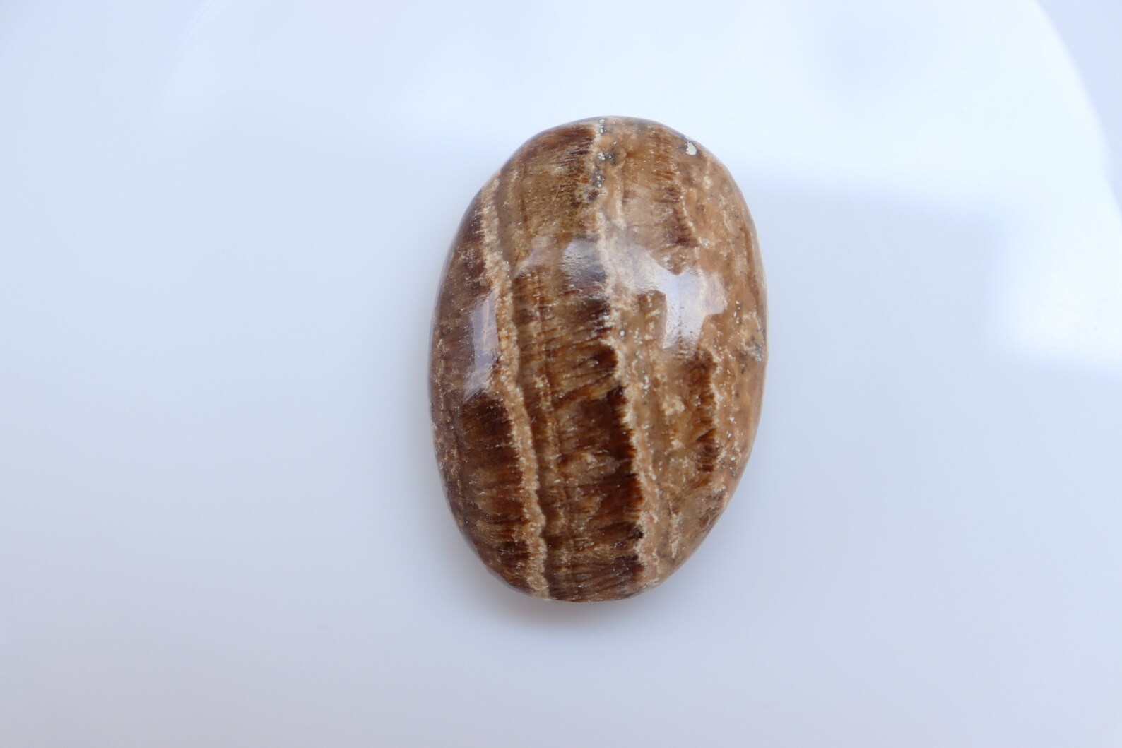 Natural Yellow Banded Aragonite Palm Stone. Healing Stone - Etsy