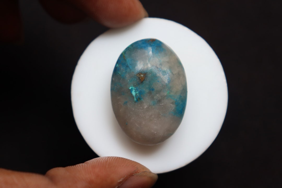 Small A+ Natural Shattuckite Azurite Palm Stone, Azurite Palm Stone ...