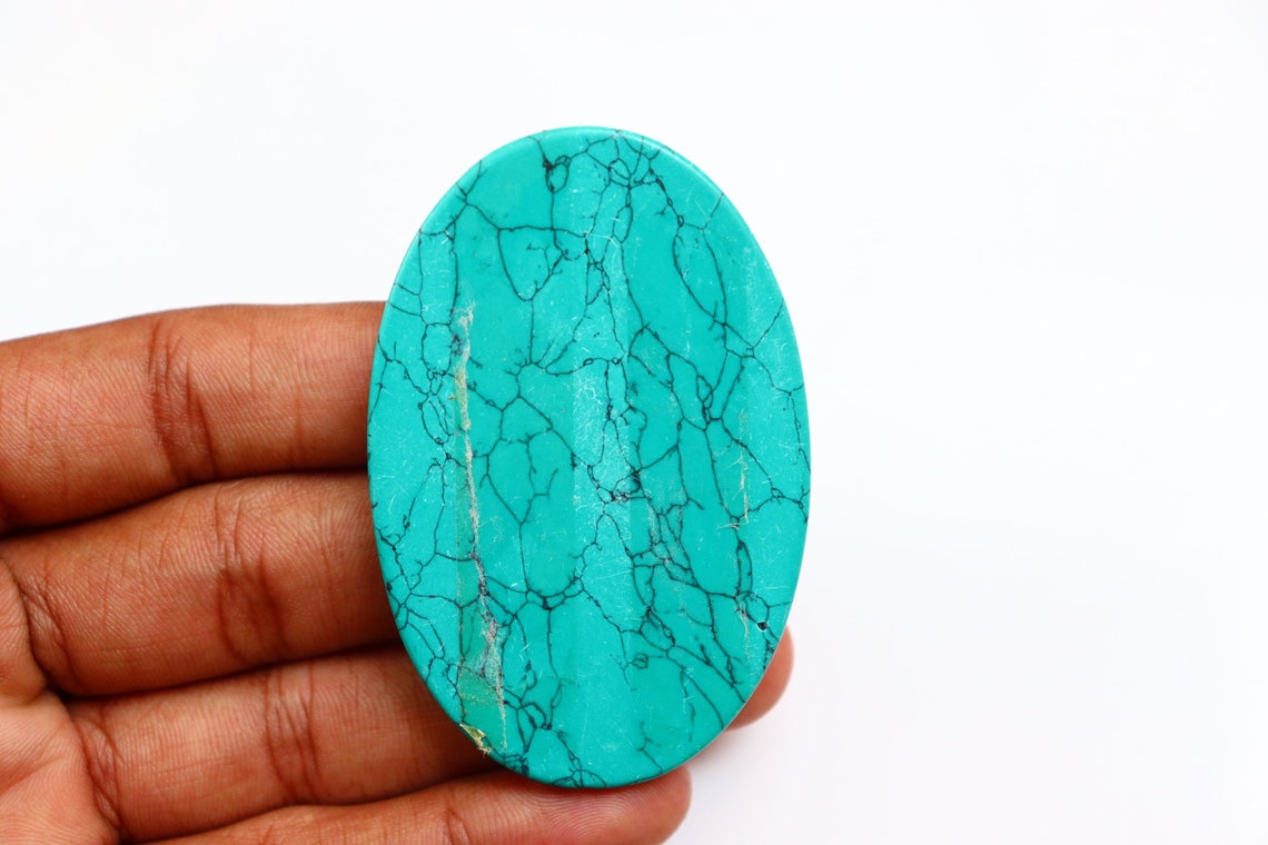 Big Size Synthetic Turquoise Cabochon Cabochons Turquoise | Etsy