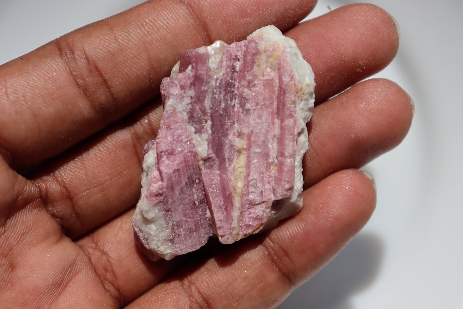 Raw Pink Rubellite Tourmaline Specimen Pink Tourmaline Piece - Etsy