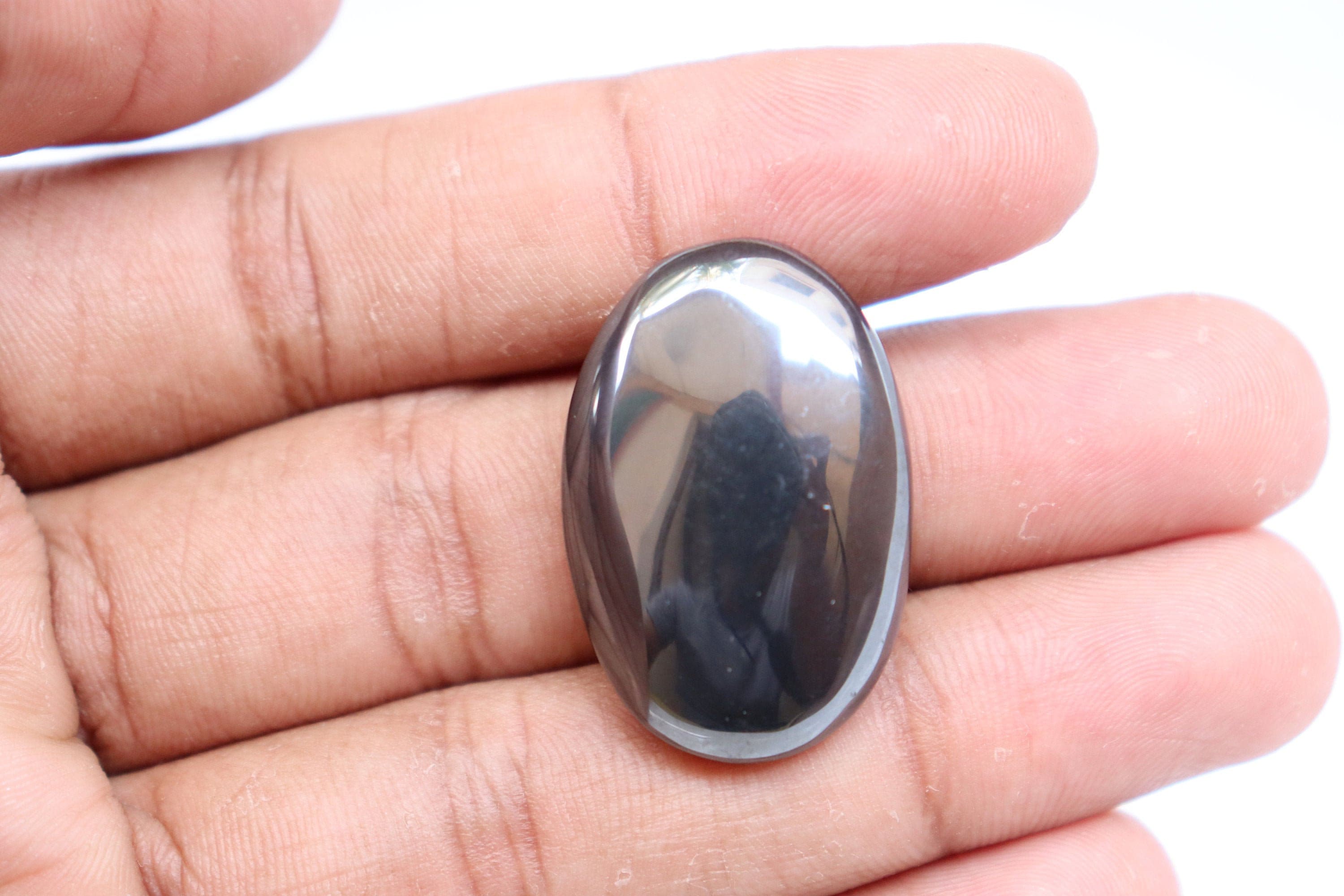 Hematite Palm Stone Palm Stones Crystal Gemstone - Etsy