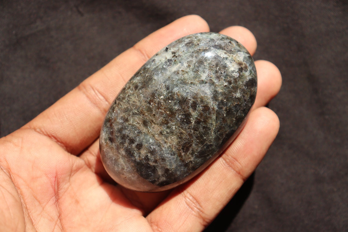 Iolite palmStone Also Known As Water Sapphire Shamanic Stone | Etsy