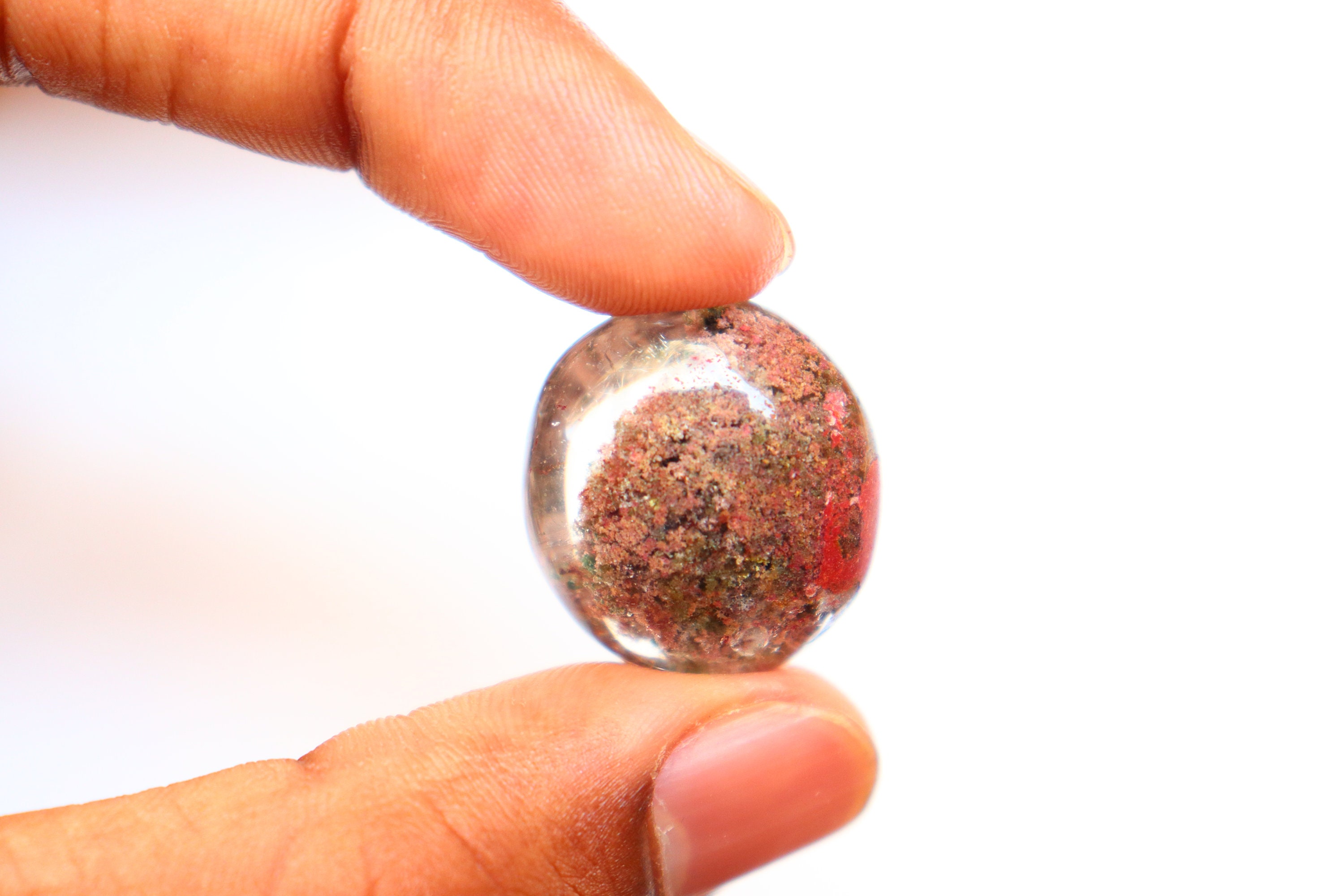 A Lodolite Lens 9g Shaman Dream Stone Scenic Garden Quartz | Etsy