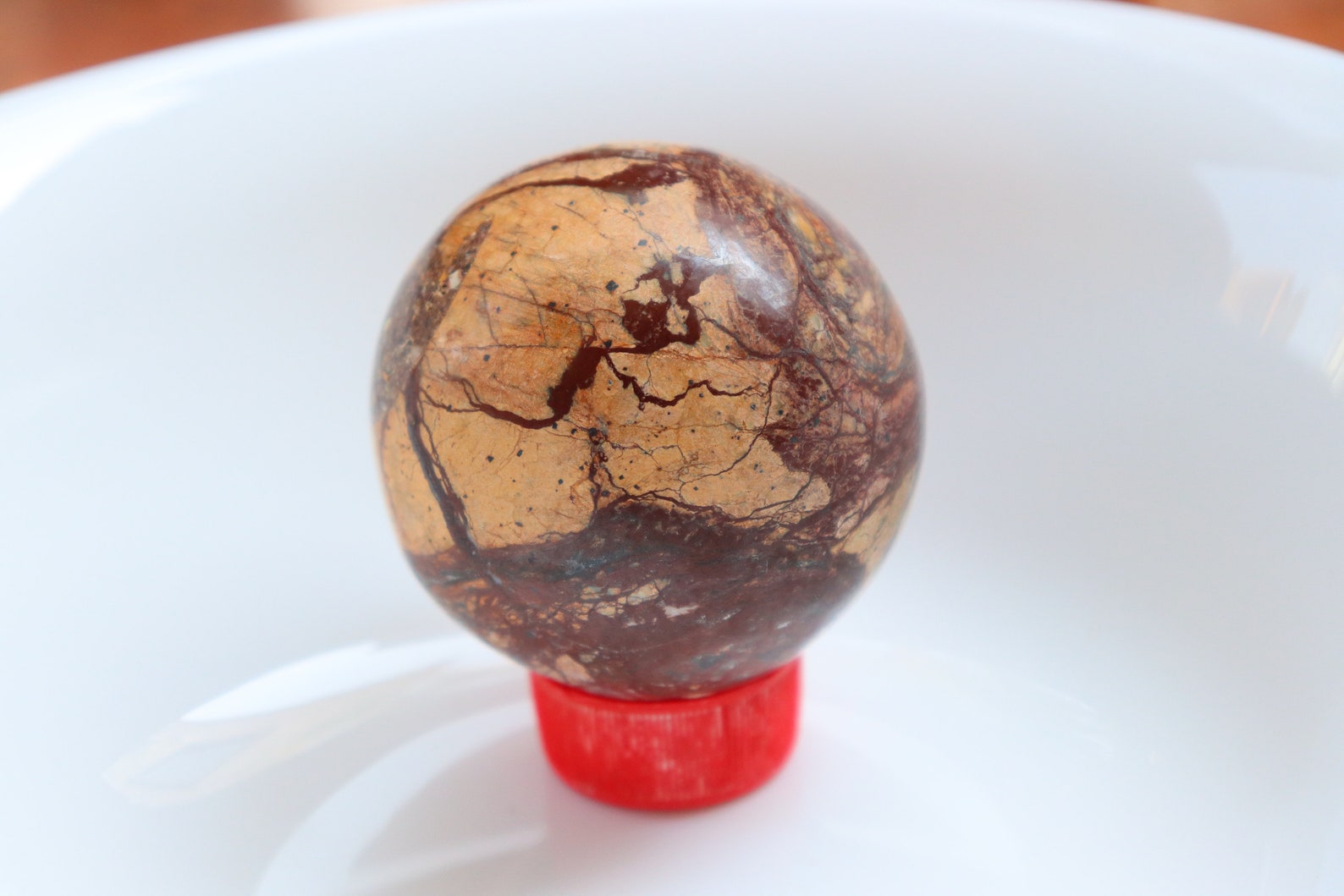 Natural Spider Web Jasper Sphere Crystal Sphere Healing - Etsy