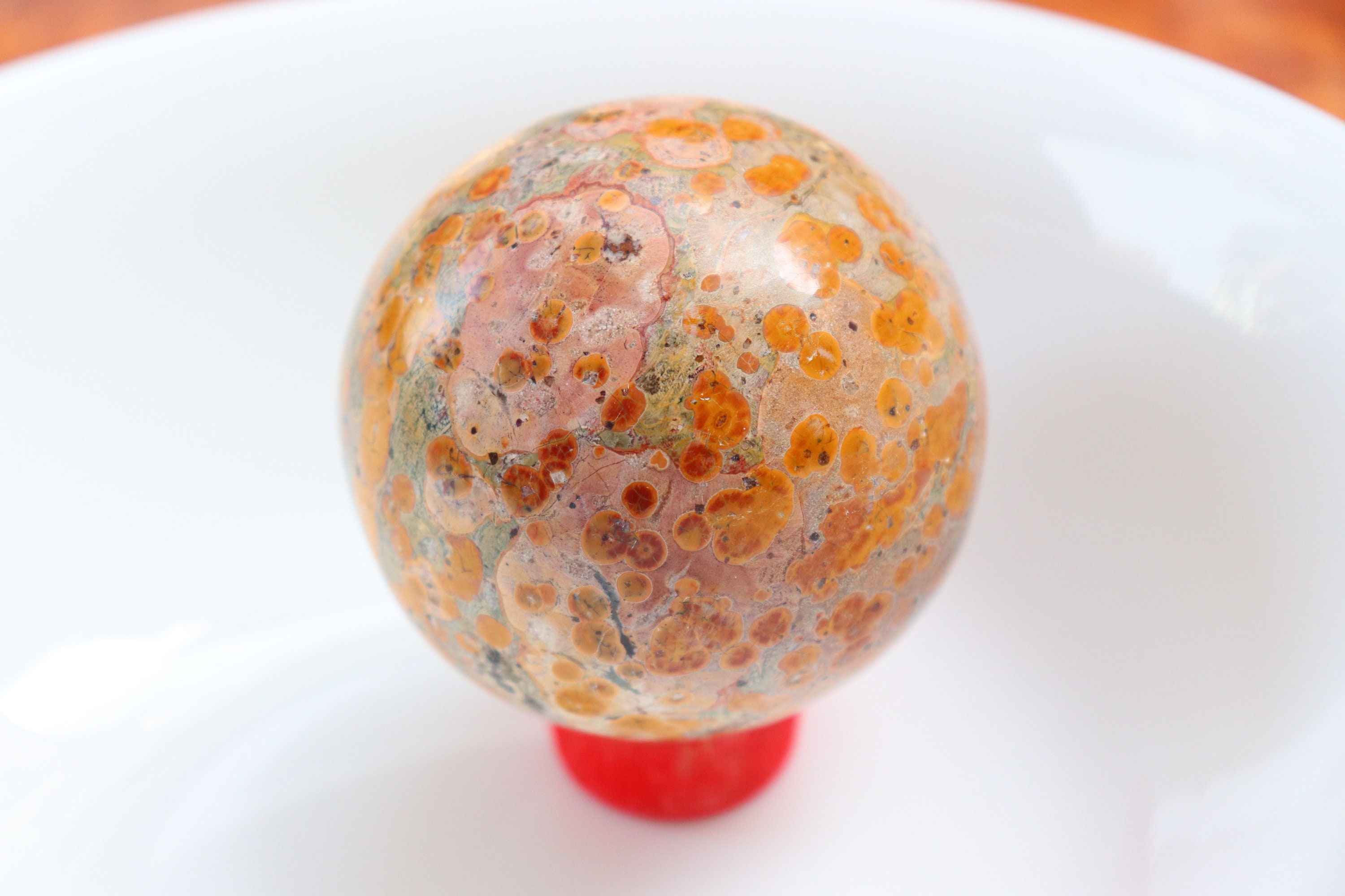 Poppy Jasper Sphere Designer Poppy Jasper Gemstone Jasper - Etsy