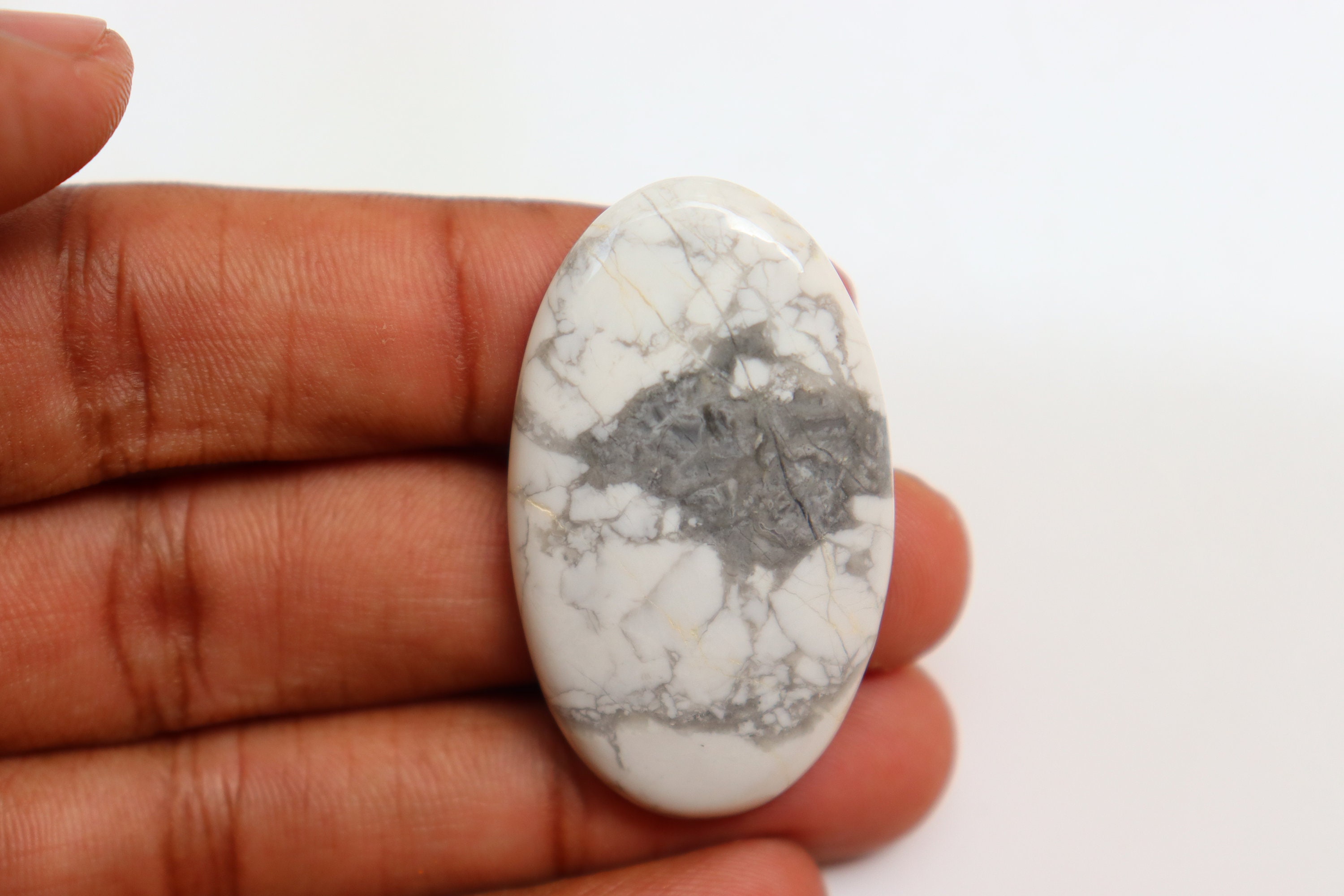 Natural Howlite Cabochon, Crystal, White Howlite Stone, Cabochon Stone ...
