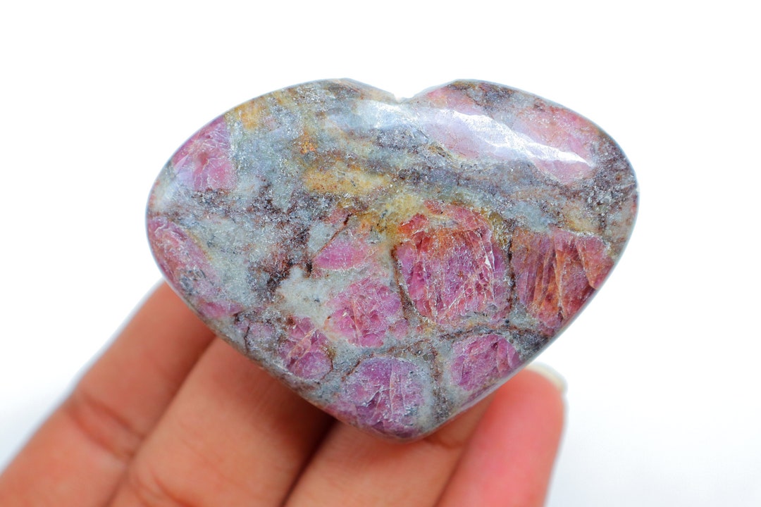 RUBY in Matrix Heartstone, Natural RUBY in Matrix Heart, Self Care ...